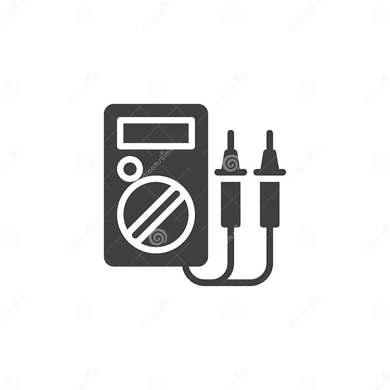 Multimeter Device Vector Icon Stock Vector - Illustration of glyph ...
