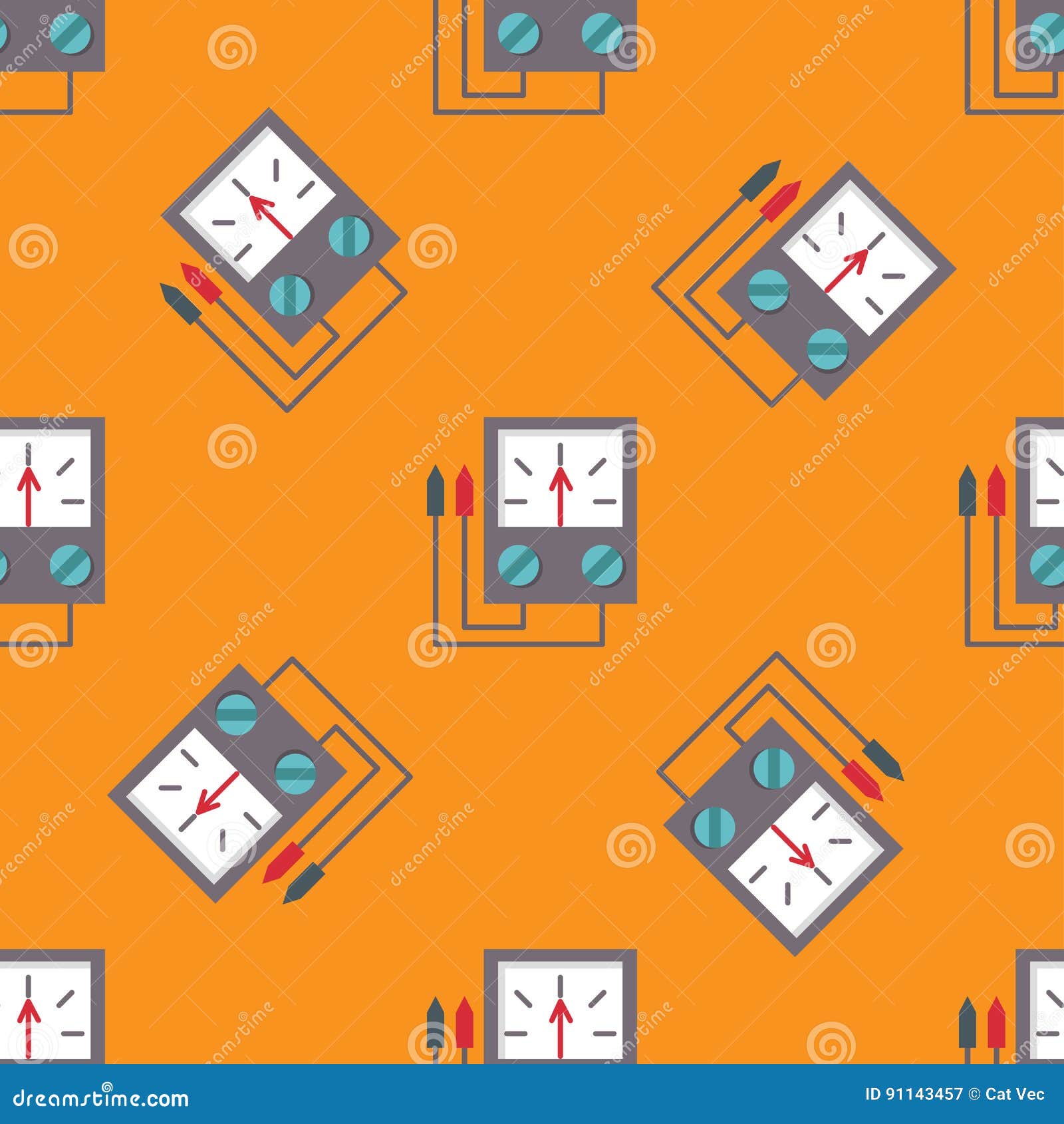 Voltage Ampere Meter Tester Icon. Simple Element Illustration. Voltage ...