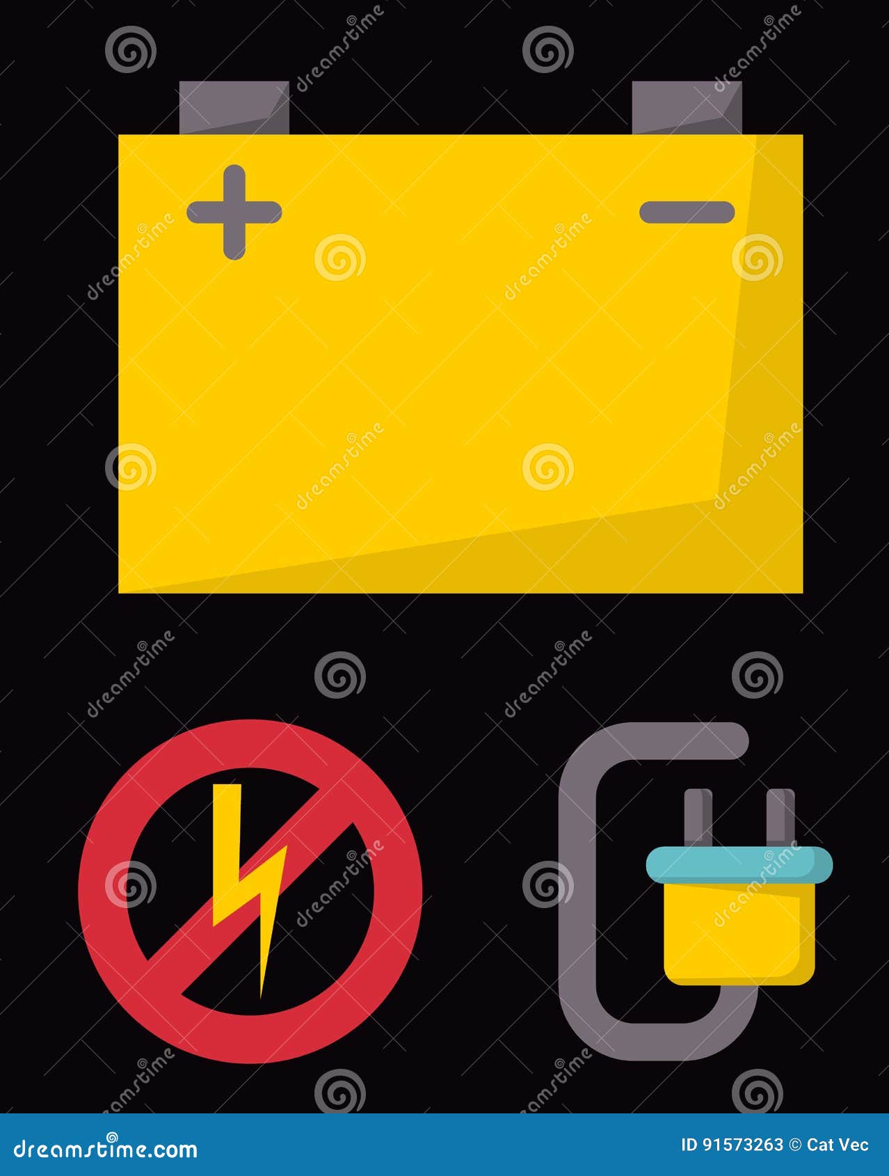 Voltage Ampere Meter Tester Icon. Simple Element Illustration. Voltage ...