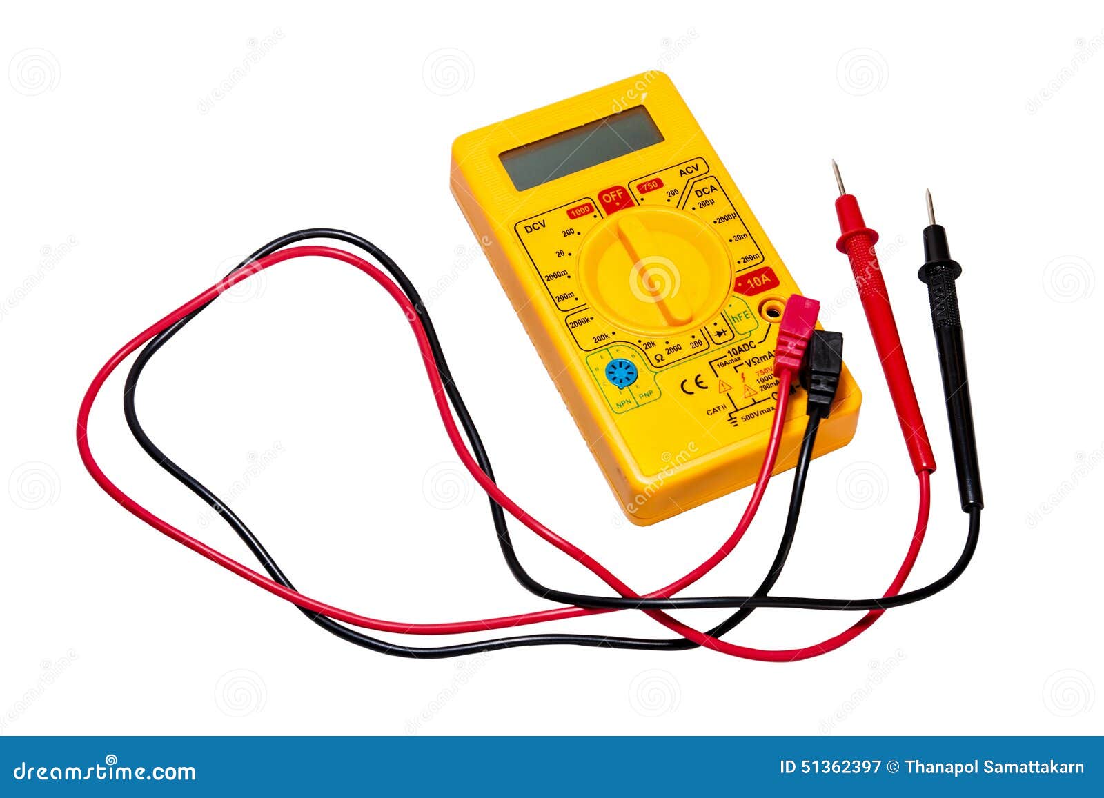 Multimeter for electrician stock image. Image of technician - 51362397