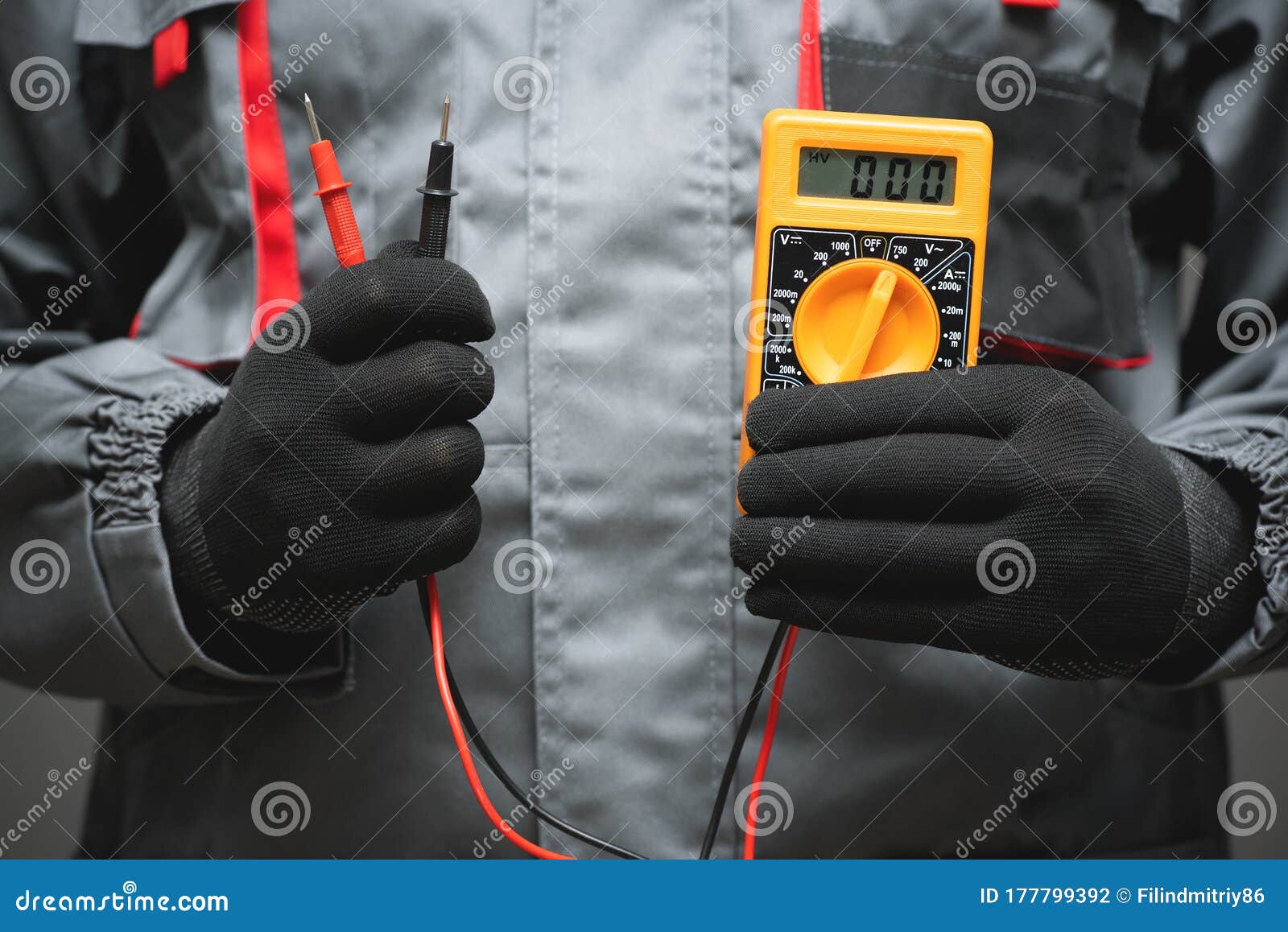 Multimeter stock photo. Image of background, industry - 177799392
