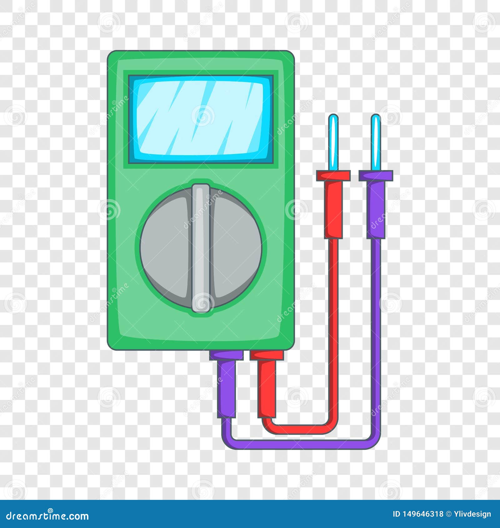 Multimeter Icon, Cartoon Style Stock Vector - Illustration of design ...