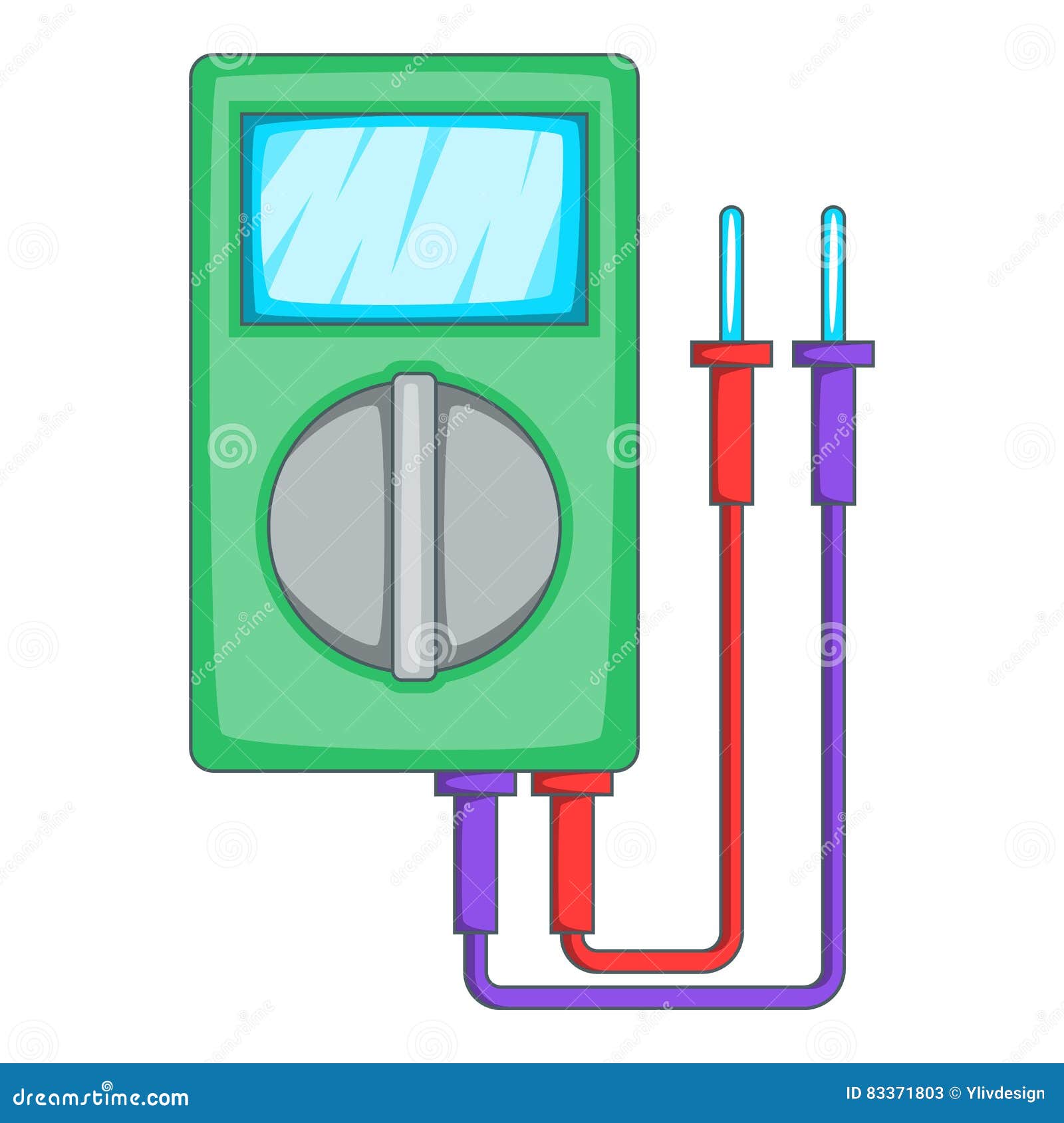 Multimeter Icon, Cartoon Style Stock Vector - Illustration of electric ...