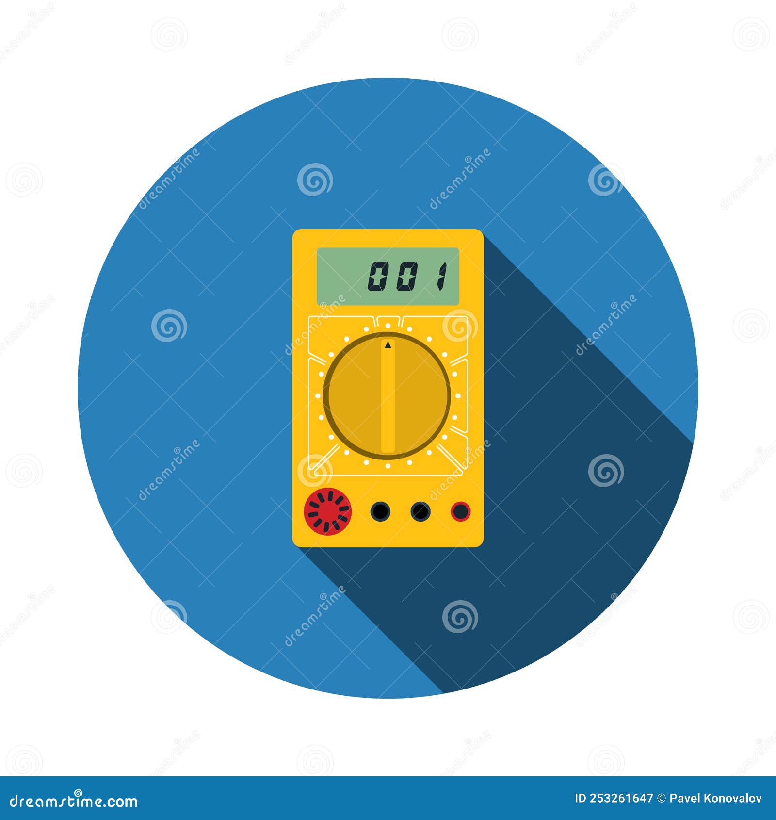 Multimeter Icon stock vector. Illustration of accuracy - 253261647