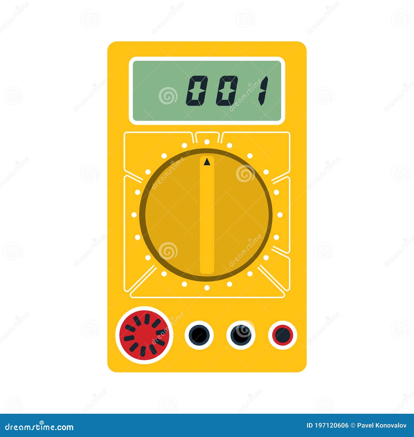Multimeter Icon stock vector. Illustration of monitor - 197120606