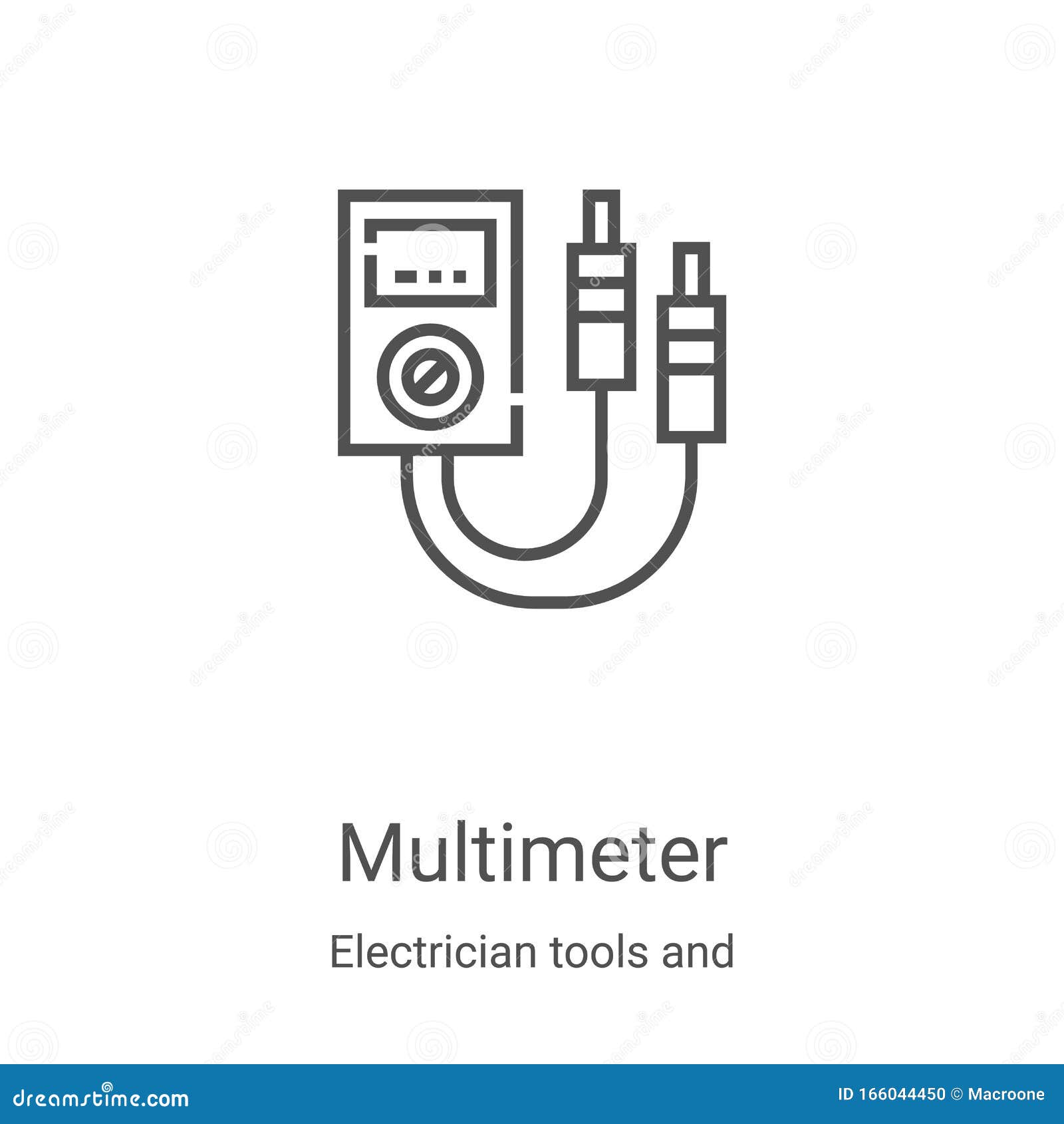 Multimeter Icon Vector from Electrician Tools and Elements Collection ...