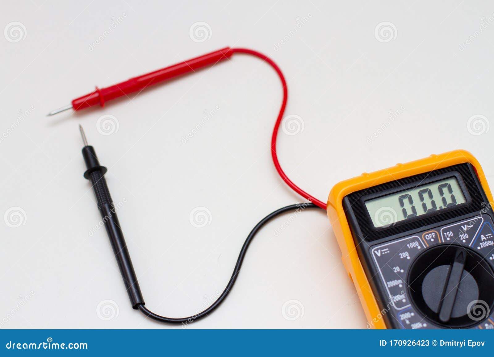 Multimeter Instrument For Measuring Current. Electronic Measuring ...