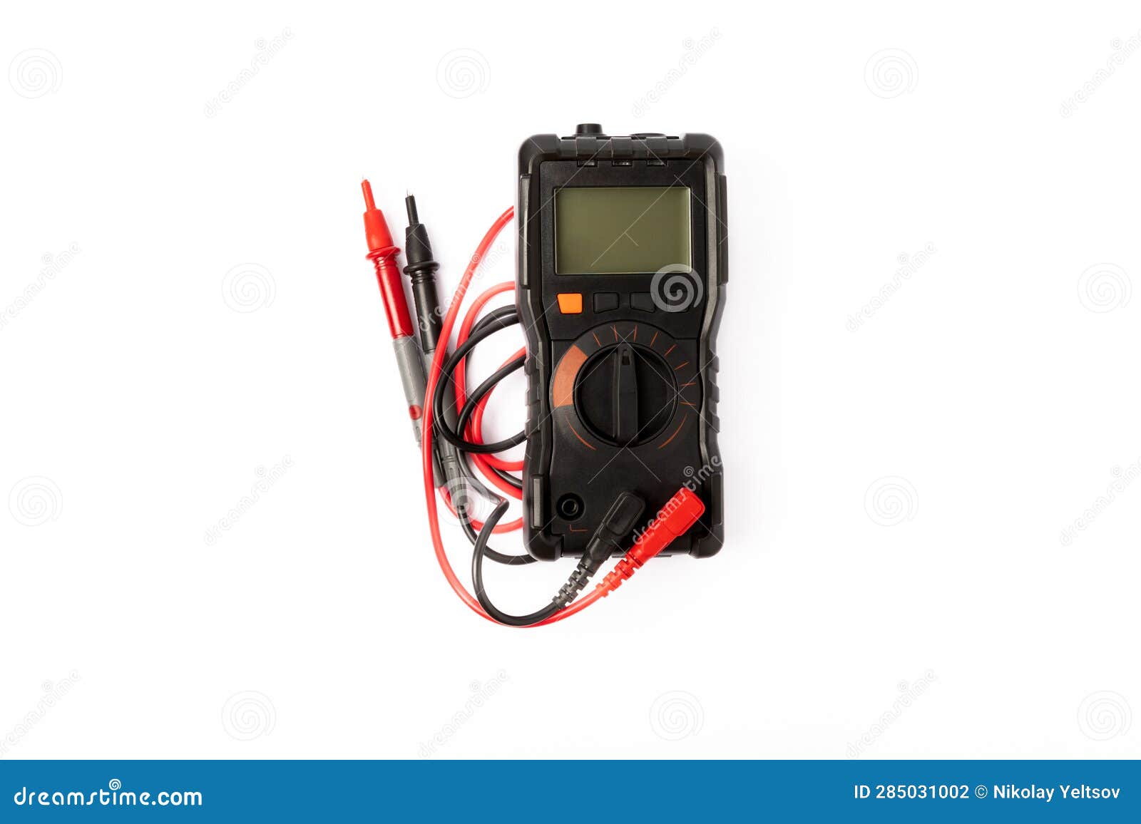 Multimeter Isolated on White Stock Photo - Image of device, energy ...