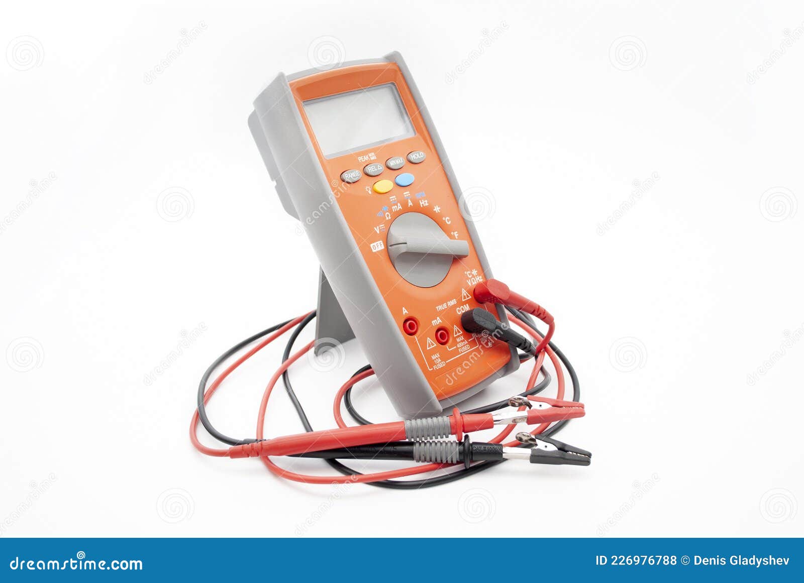 The Multimeter is on the Table Stock Photo - Image of electricity ...