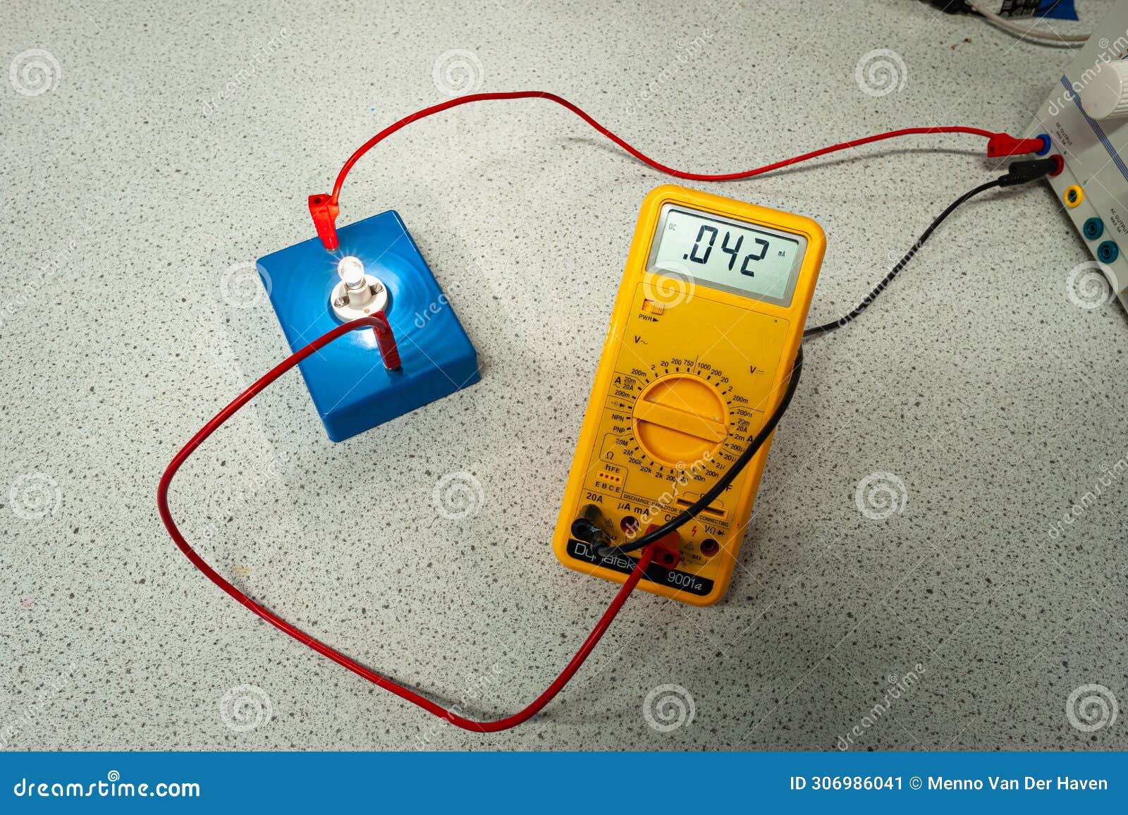Multimeter for Measurement of an Electric Current Stock Image - Image ...