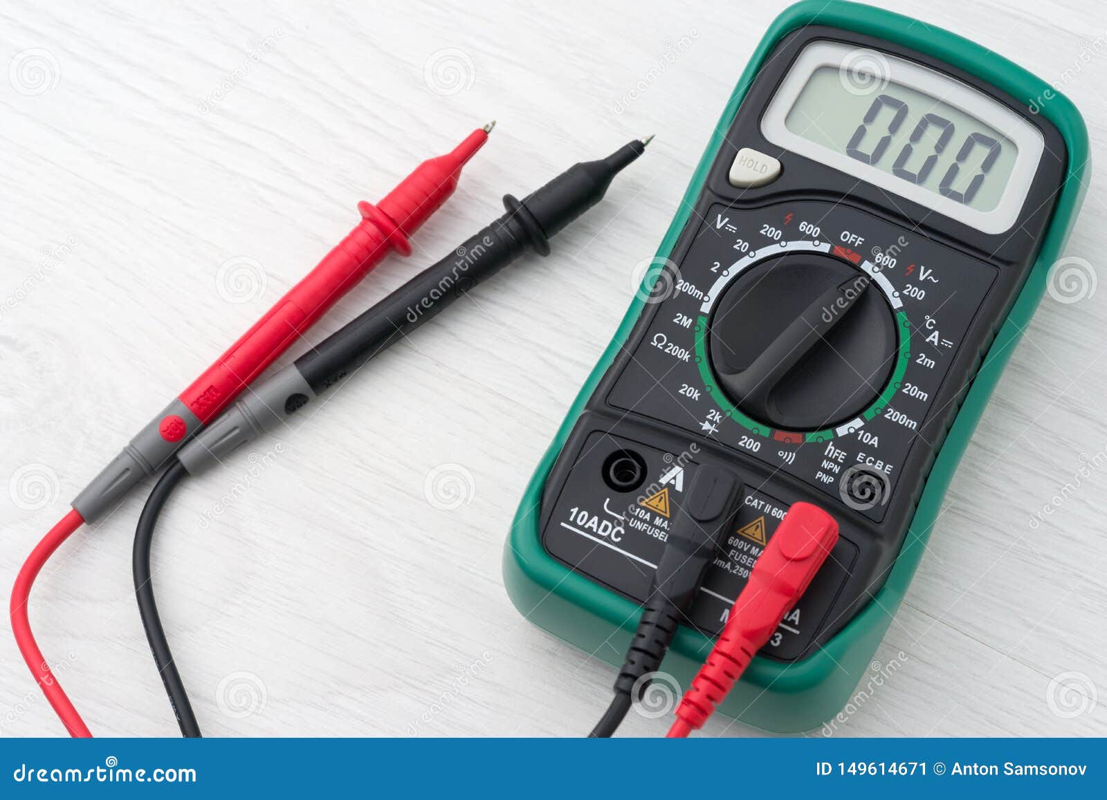 Multimeter stock image. Image of electronic, electricity - 149614671