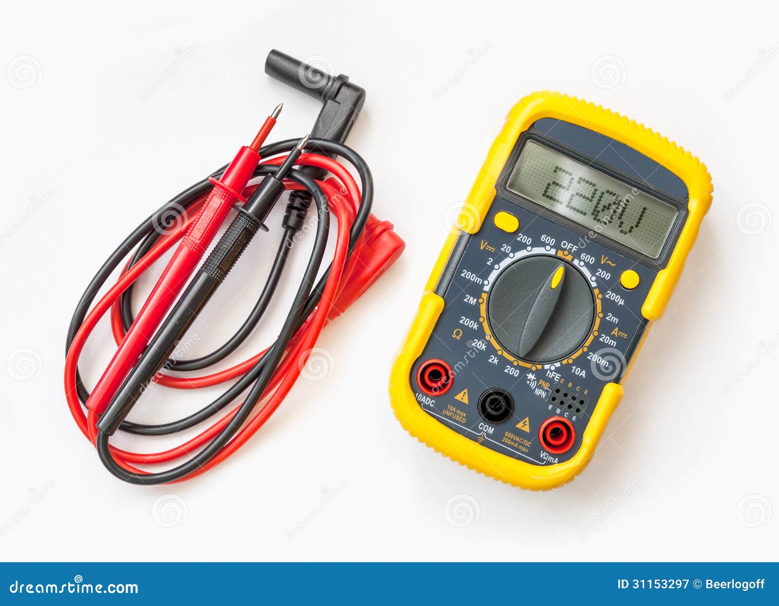 Multimeter, meetapparaat stock afbeelding. Image of ampèremeter - 31153297