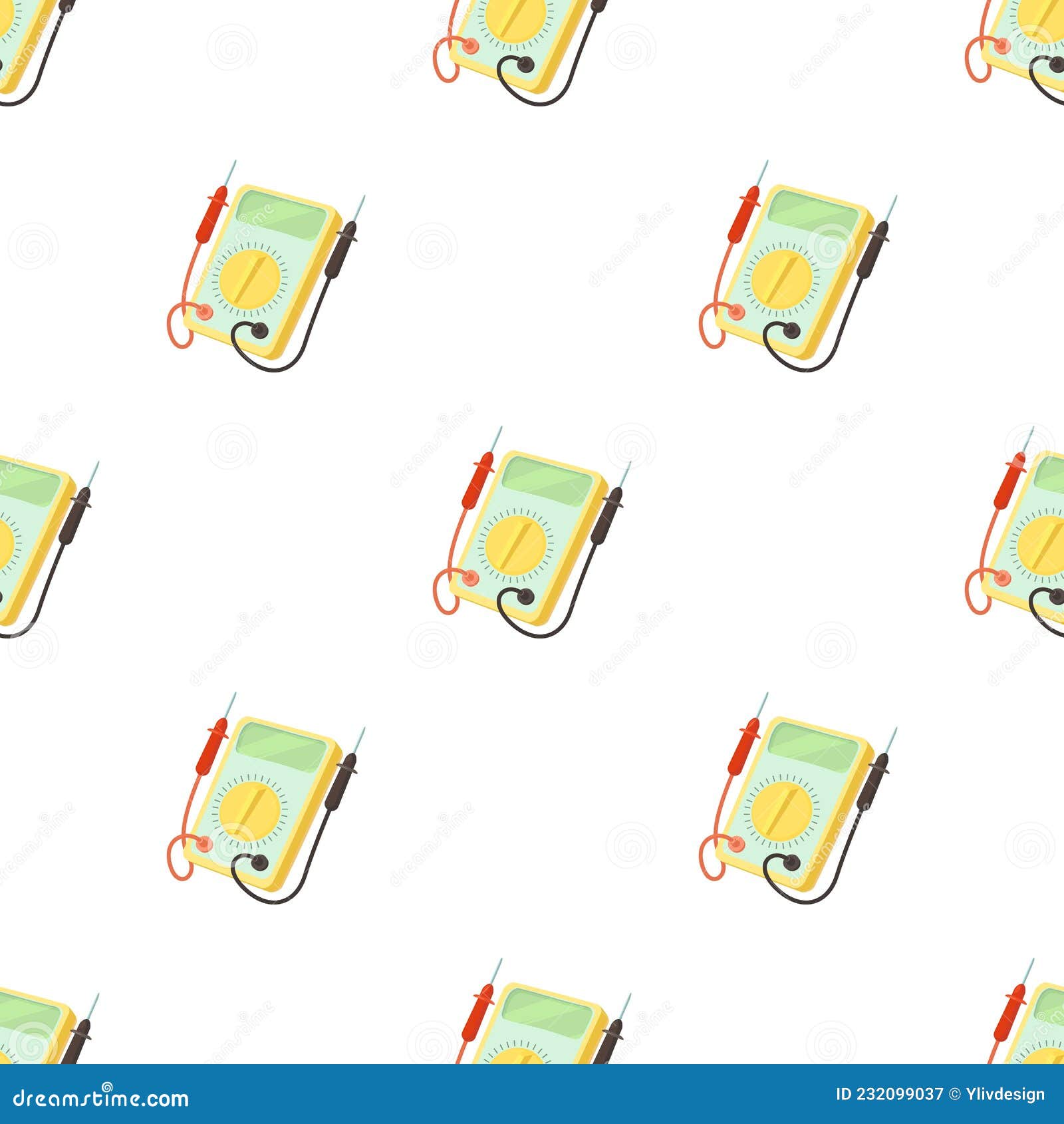 Multimeter Pattern Seamless Vector Stock Vector - Illustration of ...