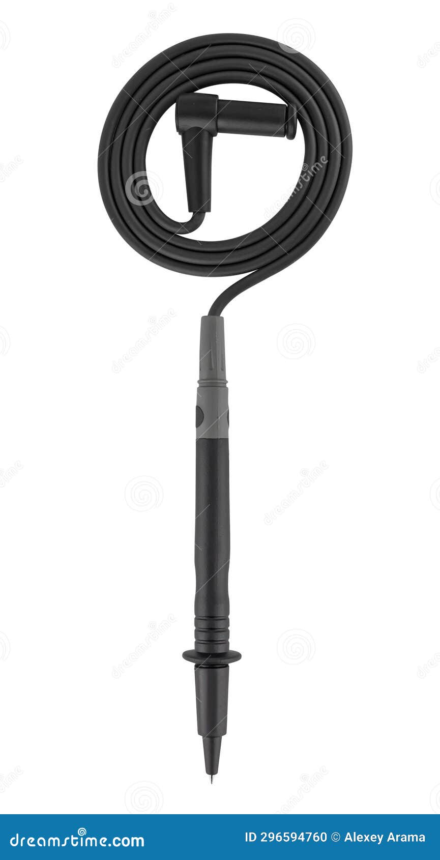 Multimeter Probe, Insulated, White Background Stock Photo - Image of ...