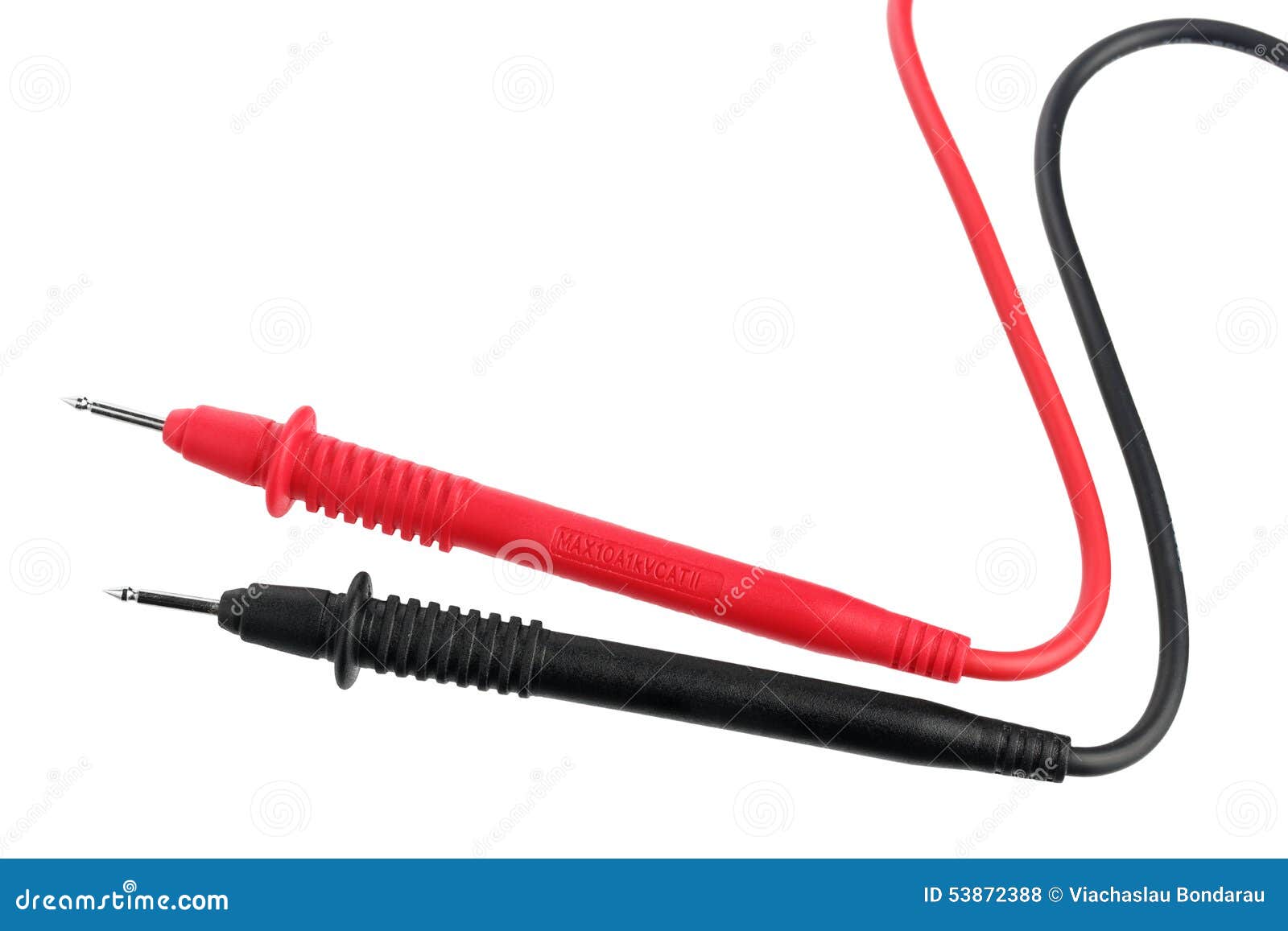 Multimeter probes stock photo. Image of calibration, electricity - 53872388