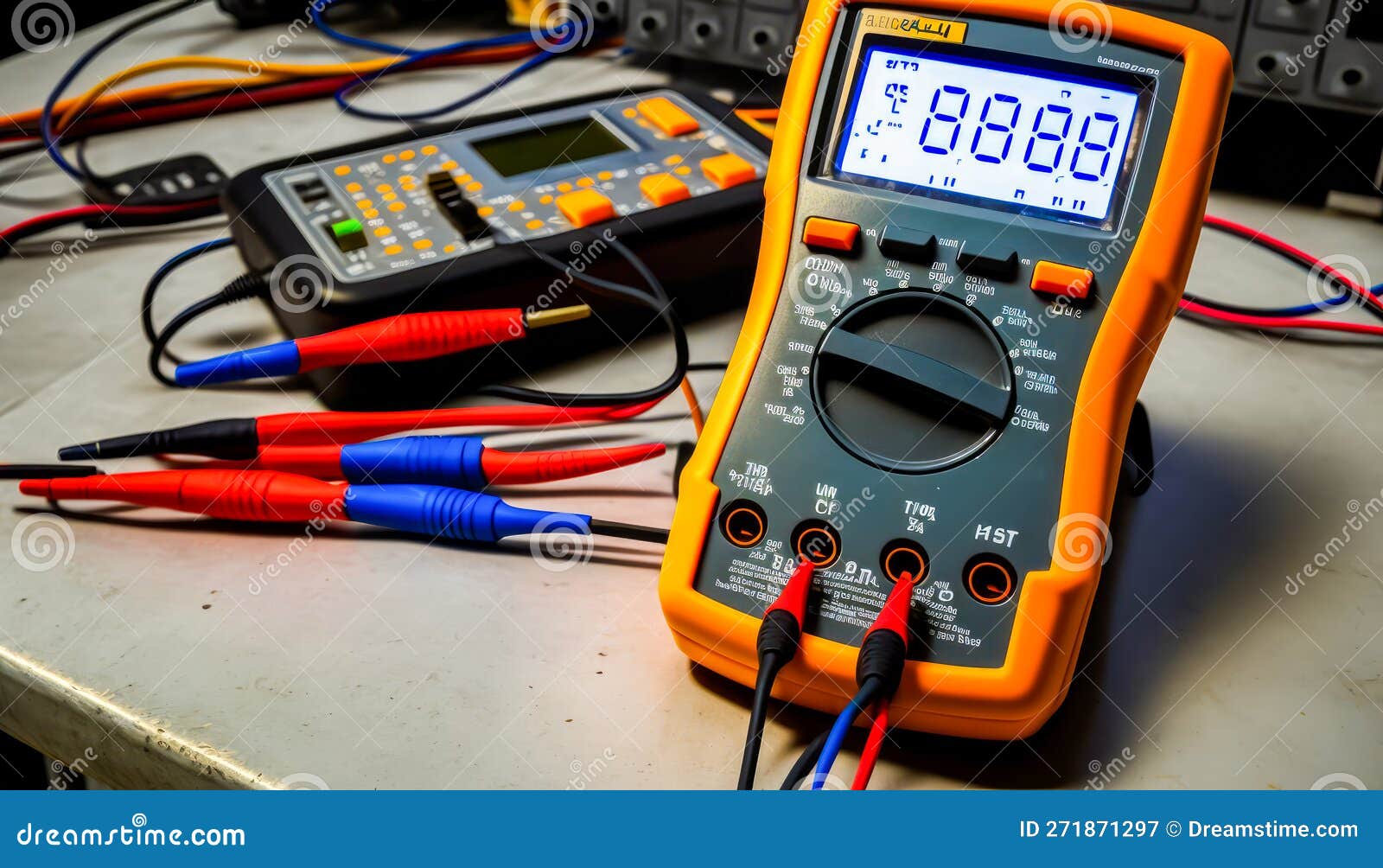 Multimeter is Sitting on Top of Table. Generative AI Stock Image ...