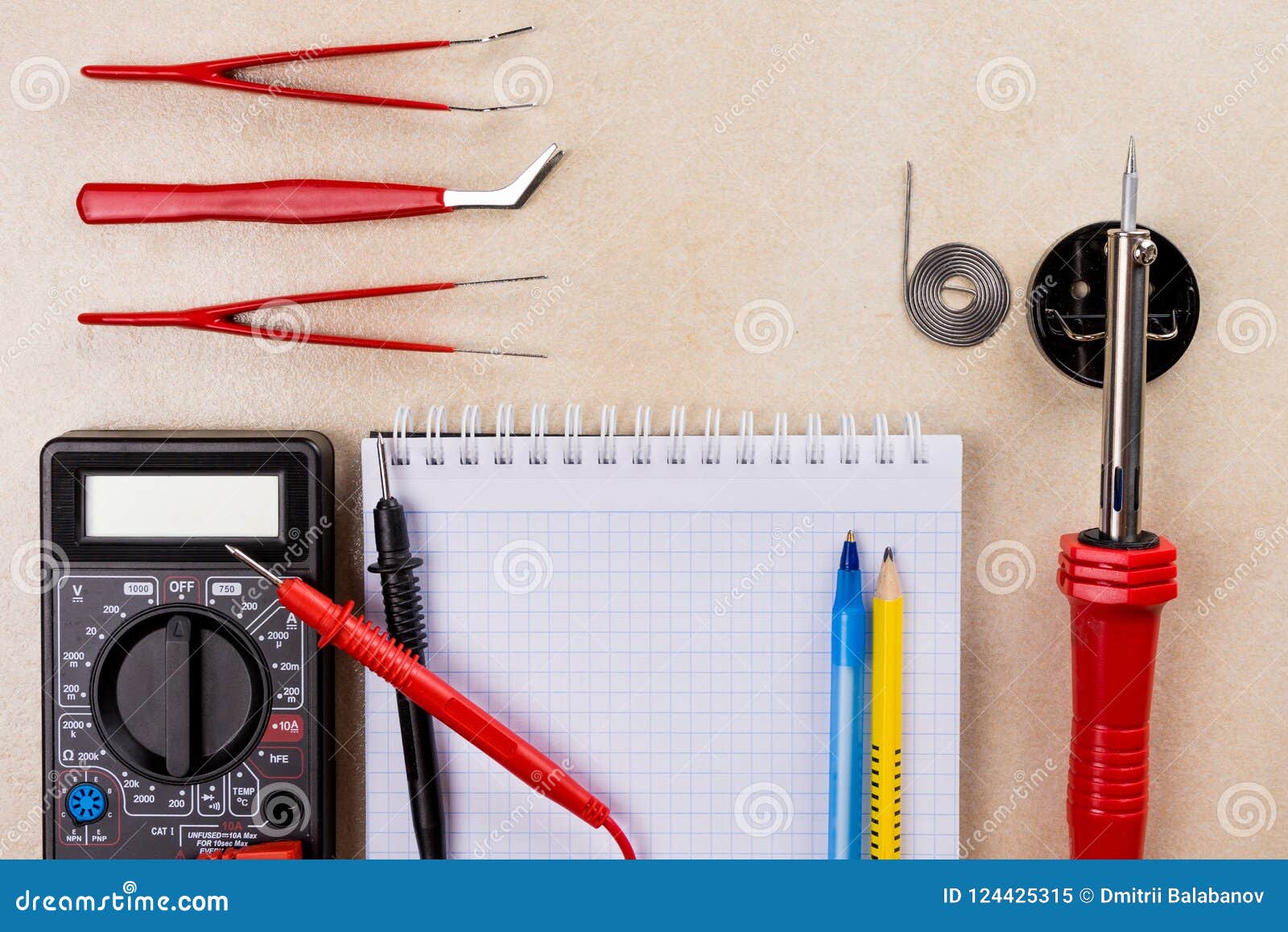 Multimeter, Soldering Tool and Hand Tools for Electronics Assembly ...