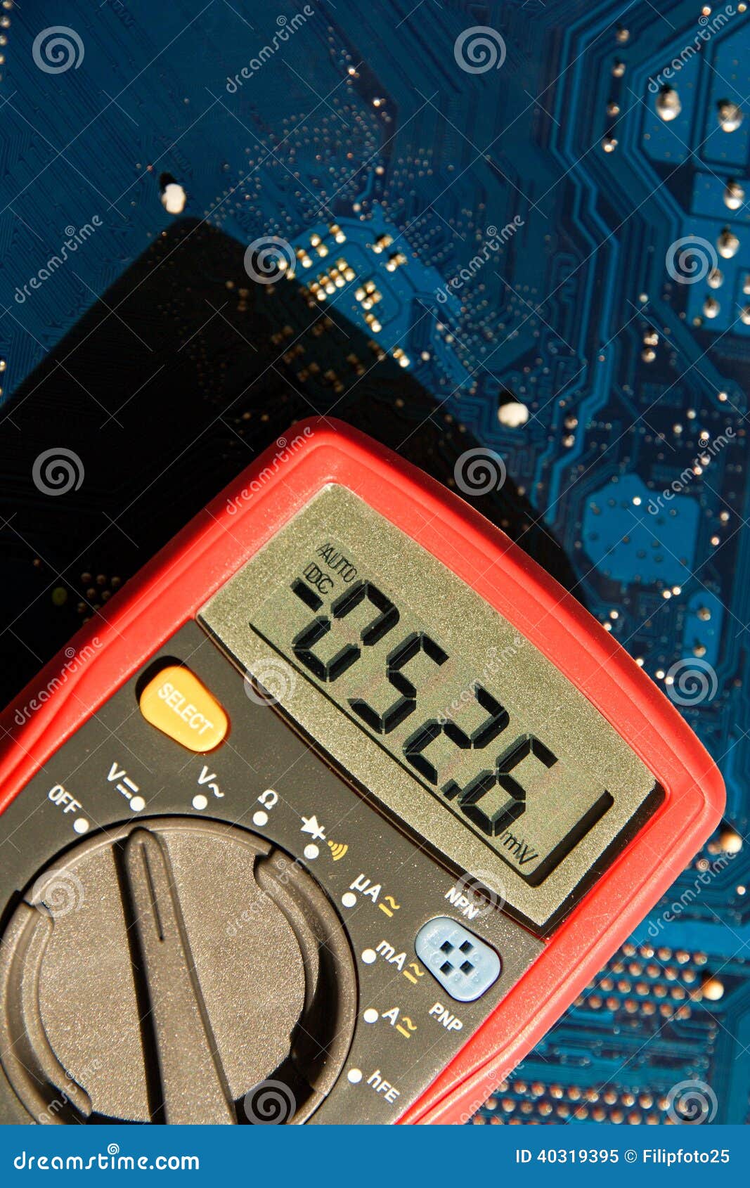 Multimeter stock image. Image of investigate, impedence - 40319395
