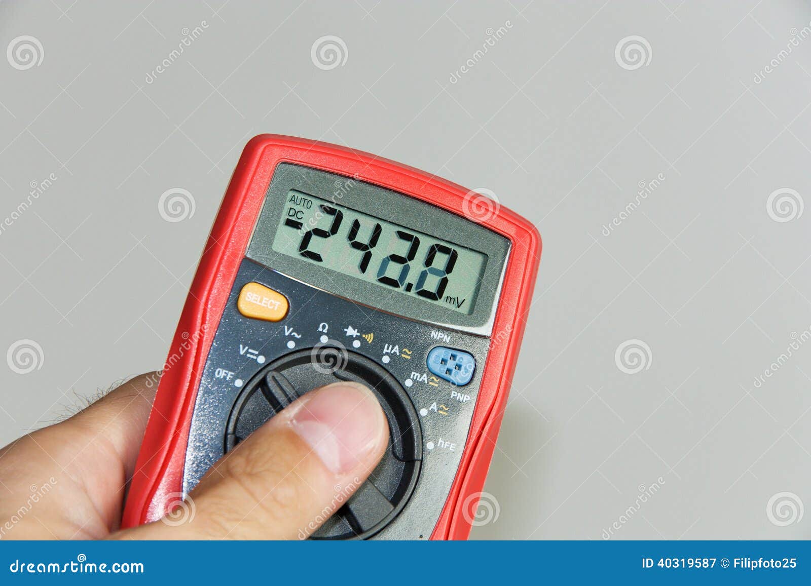 Multimeter stock image. Image of potential, check, review - 40319587