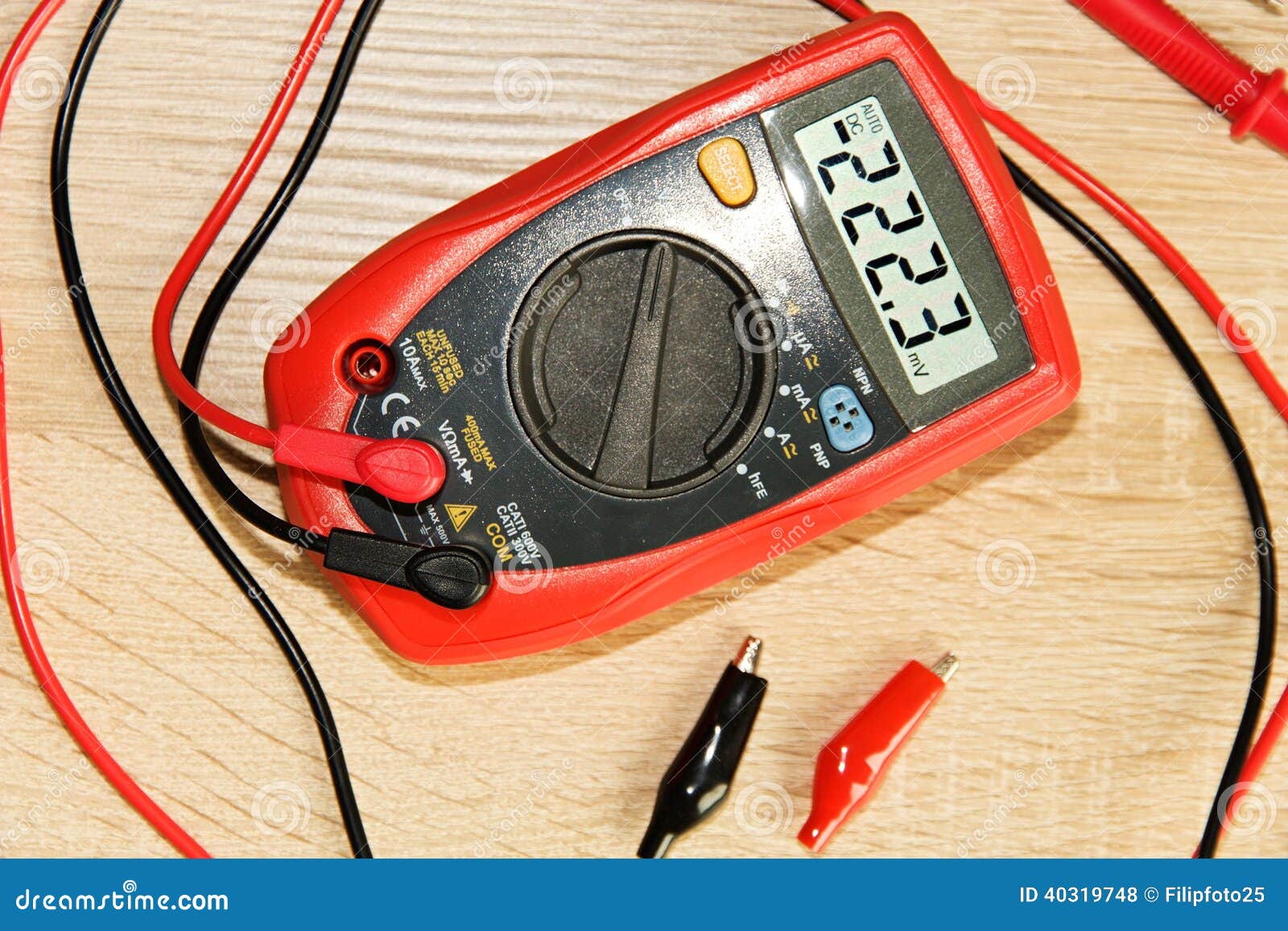 Multimeter stock photo. Image of multimeter, electricity - 40319748