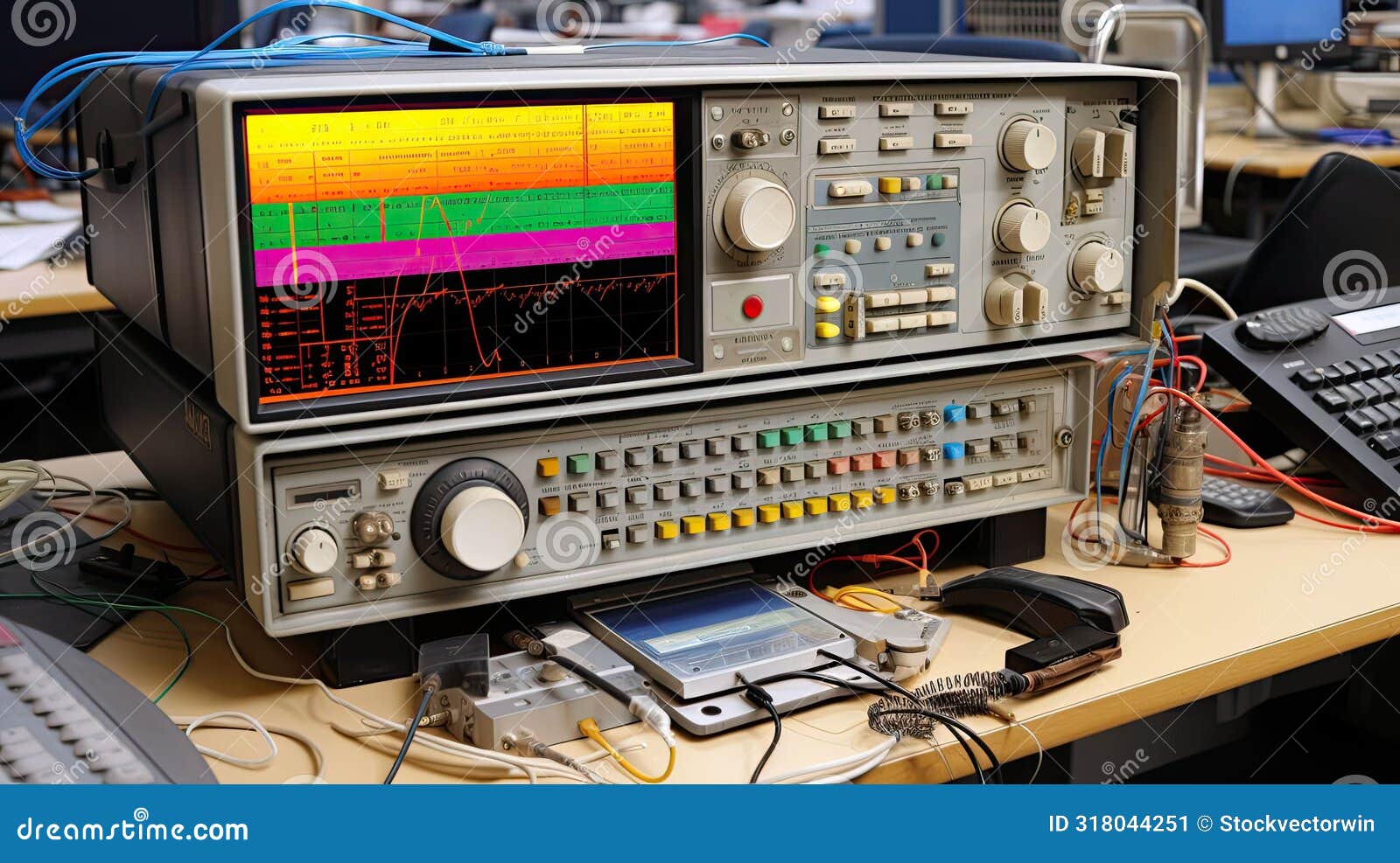 Multimeter test equipment stock illustration. Illustration of voltage ...