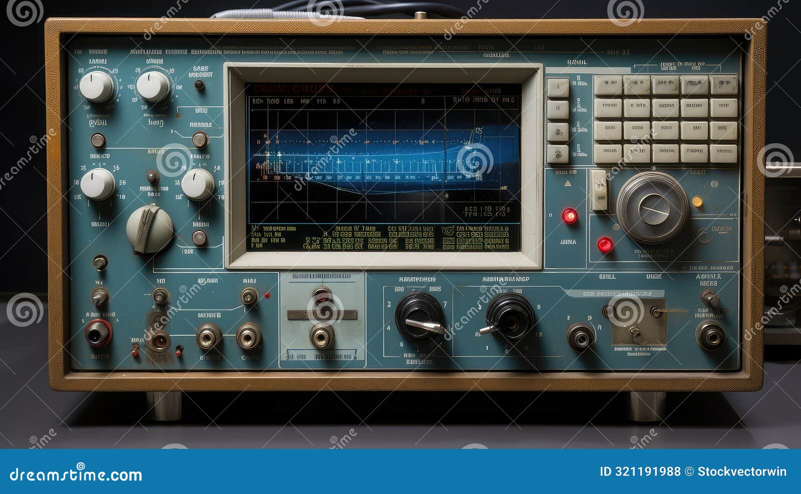 Frequency Test Equipment Stock Illustration | CartoonDealer.com #321023689