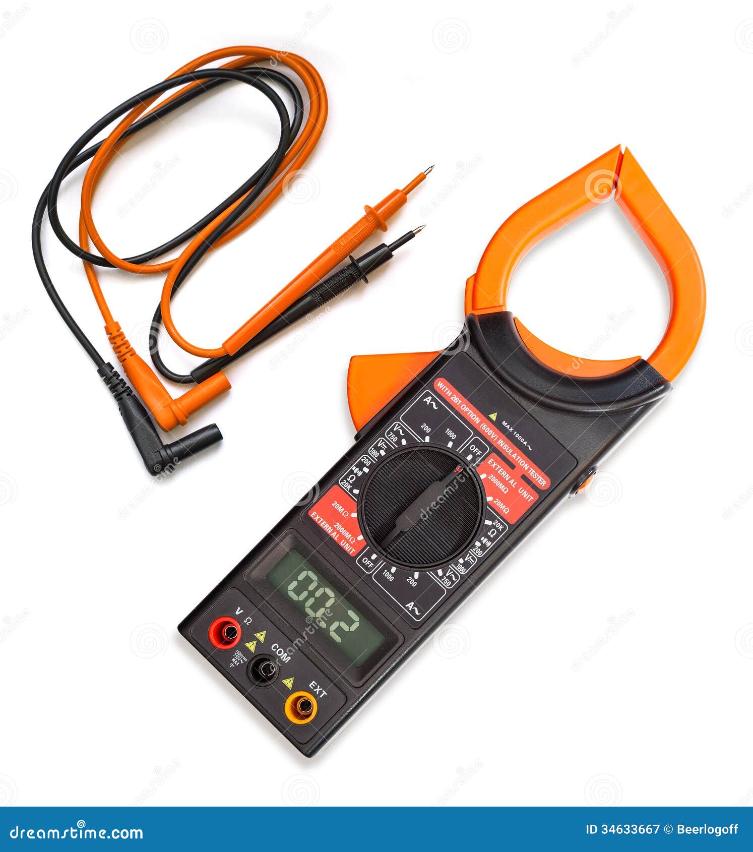 Multimeter, Tester Isolated Stock Image - Image of ampere, electric ...