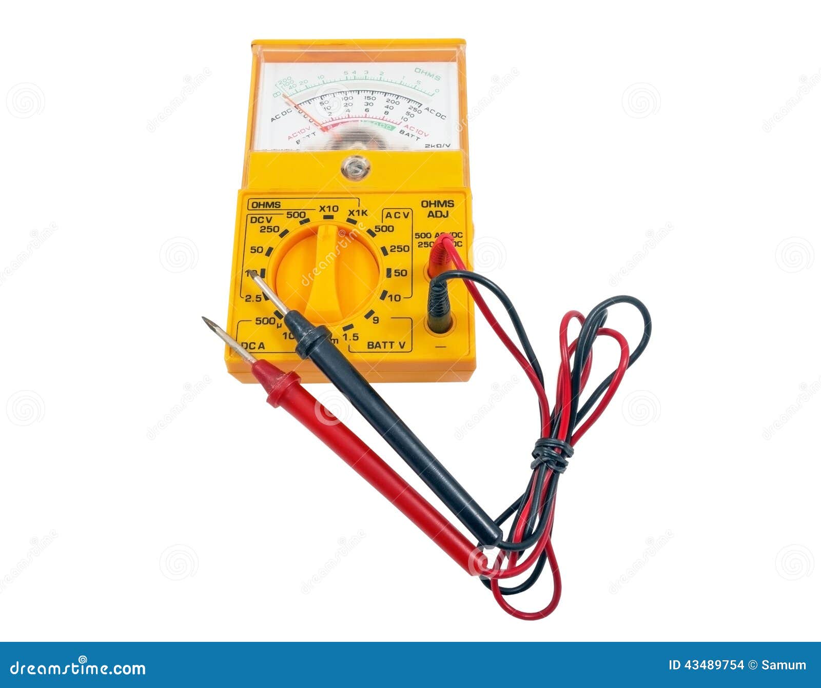 Multimeter stock photo. Image of measure, gauge, analogic - 43489754