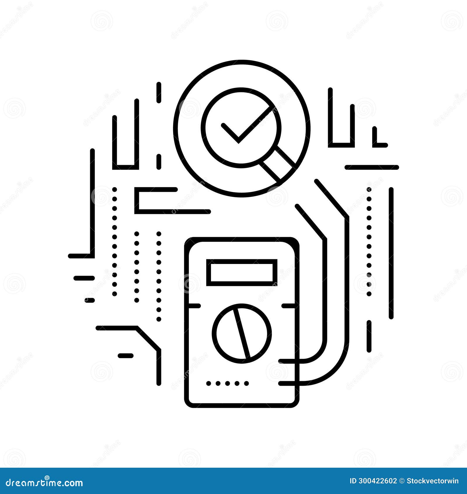 Electronics Line Icons Collection. Circuitry, Voltage, Amplifier ...