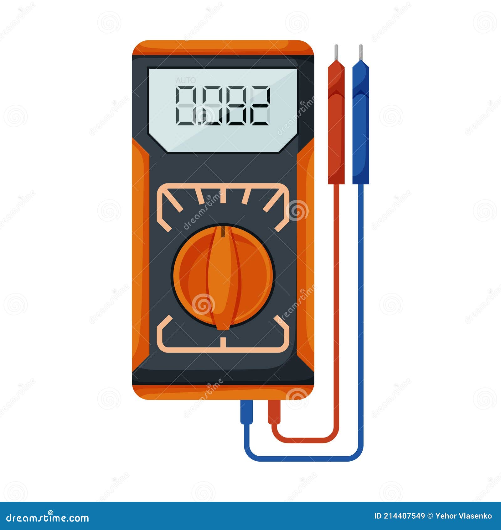 Multimeter Vector Cartoon Set Icon. Vector Illustration Voltmeter On ...