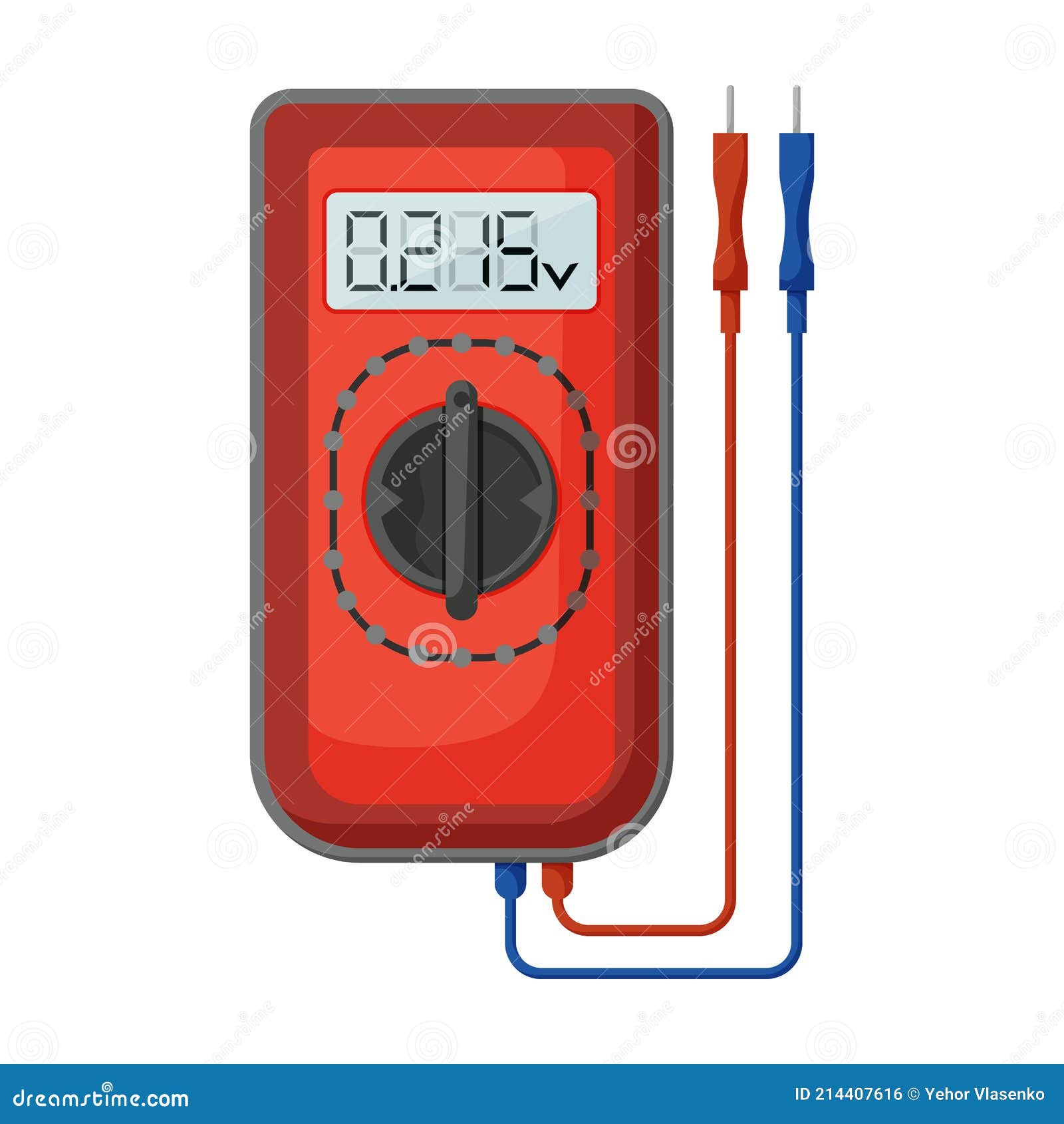 Multimeter Vector Cartoon Set Icon. Vector Illustration Voltmeter On ...