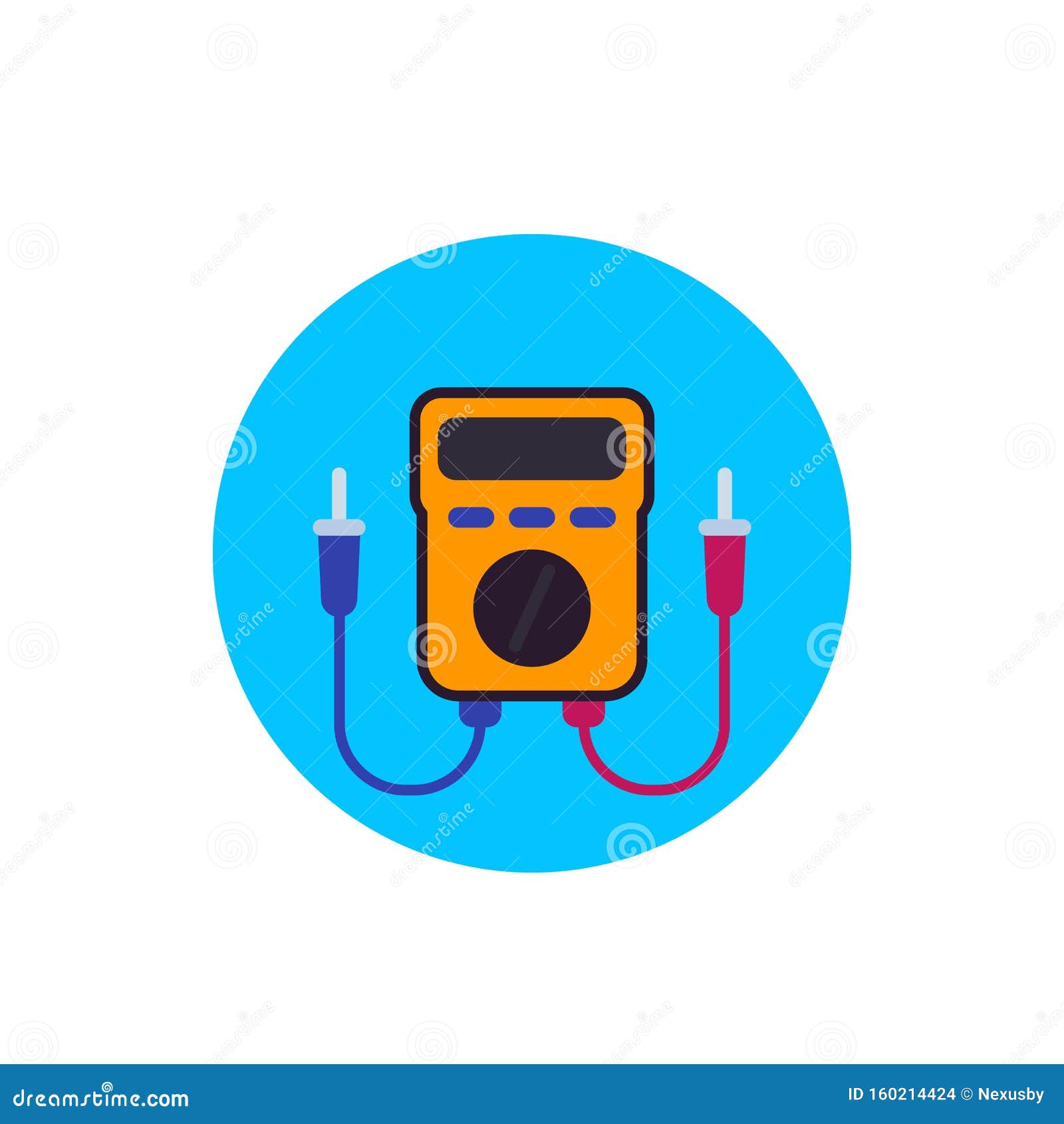 Multimeter Vector Cartoon Set Icon. Vector Illustration Voltmeter On ...