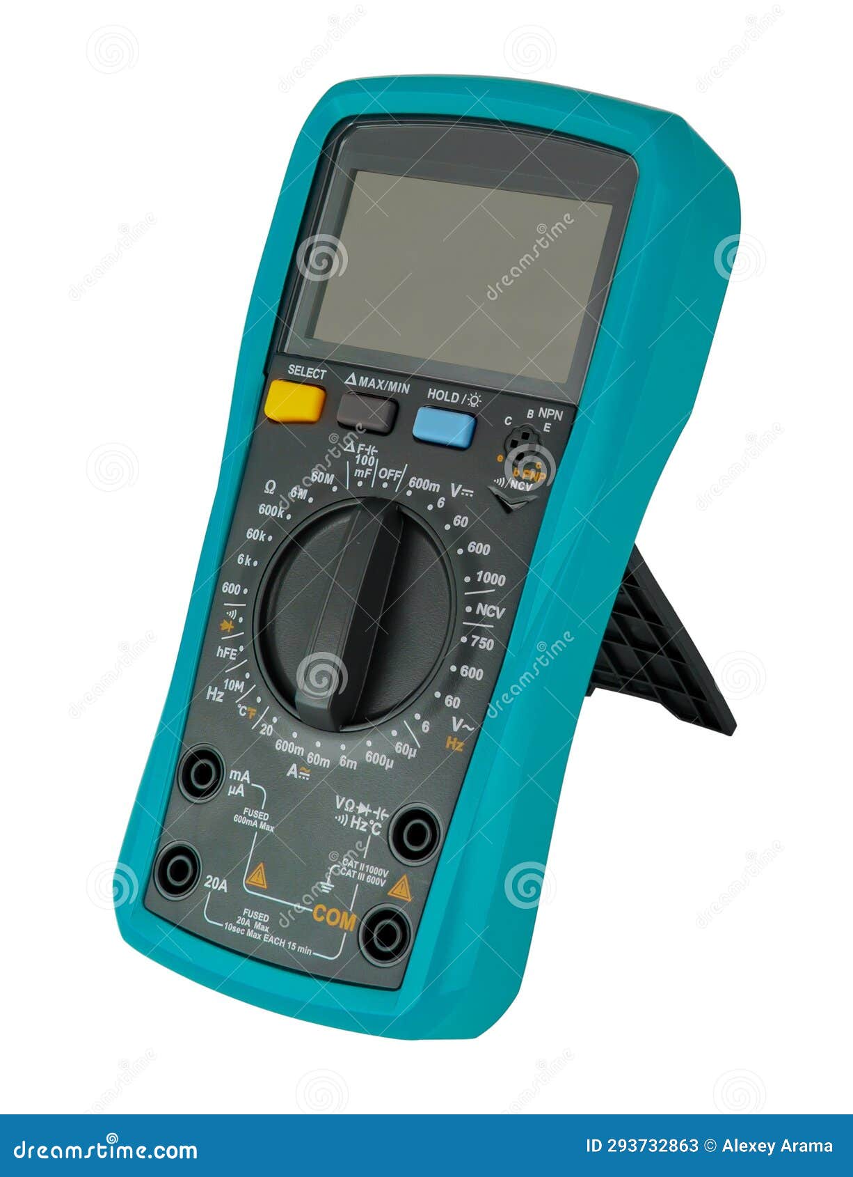 Multimeters, Measuring Instrument, on White Background in Insulation ...