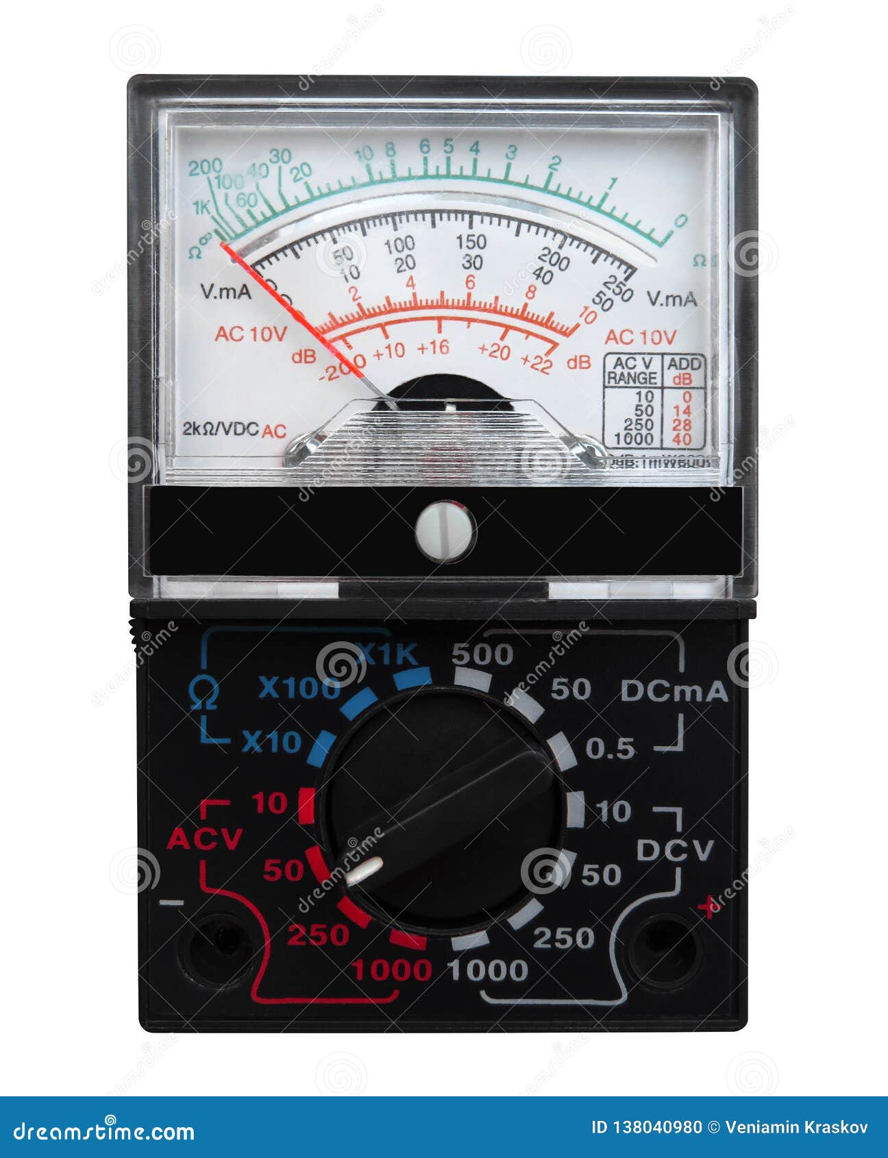 Multimetr Isolated on a White Stock Photo - Image of dial, electrical ...