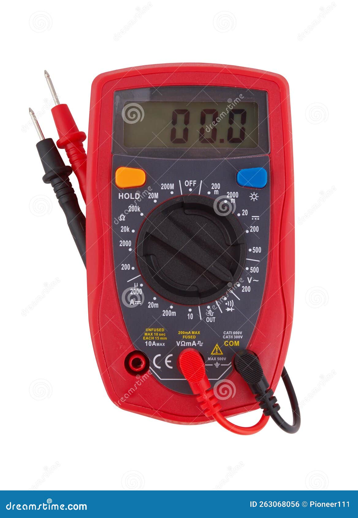 Multimetro digital isolado foto de stock. Imagem de resistência - 263068056