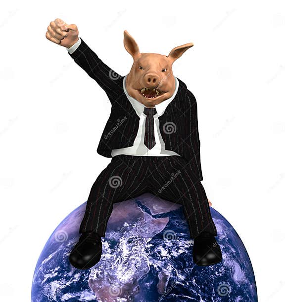 Multinational Corporations Rule the World Stock Illustration ...