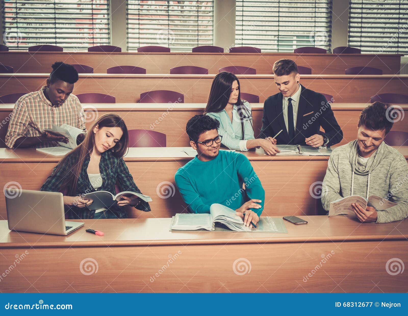 Multinational Group of Cheerful Students Taking an Active Part in a ...