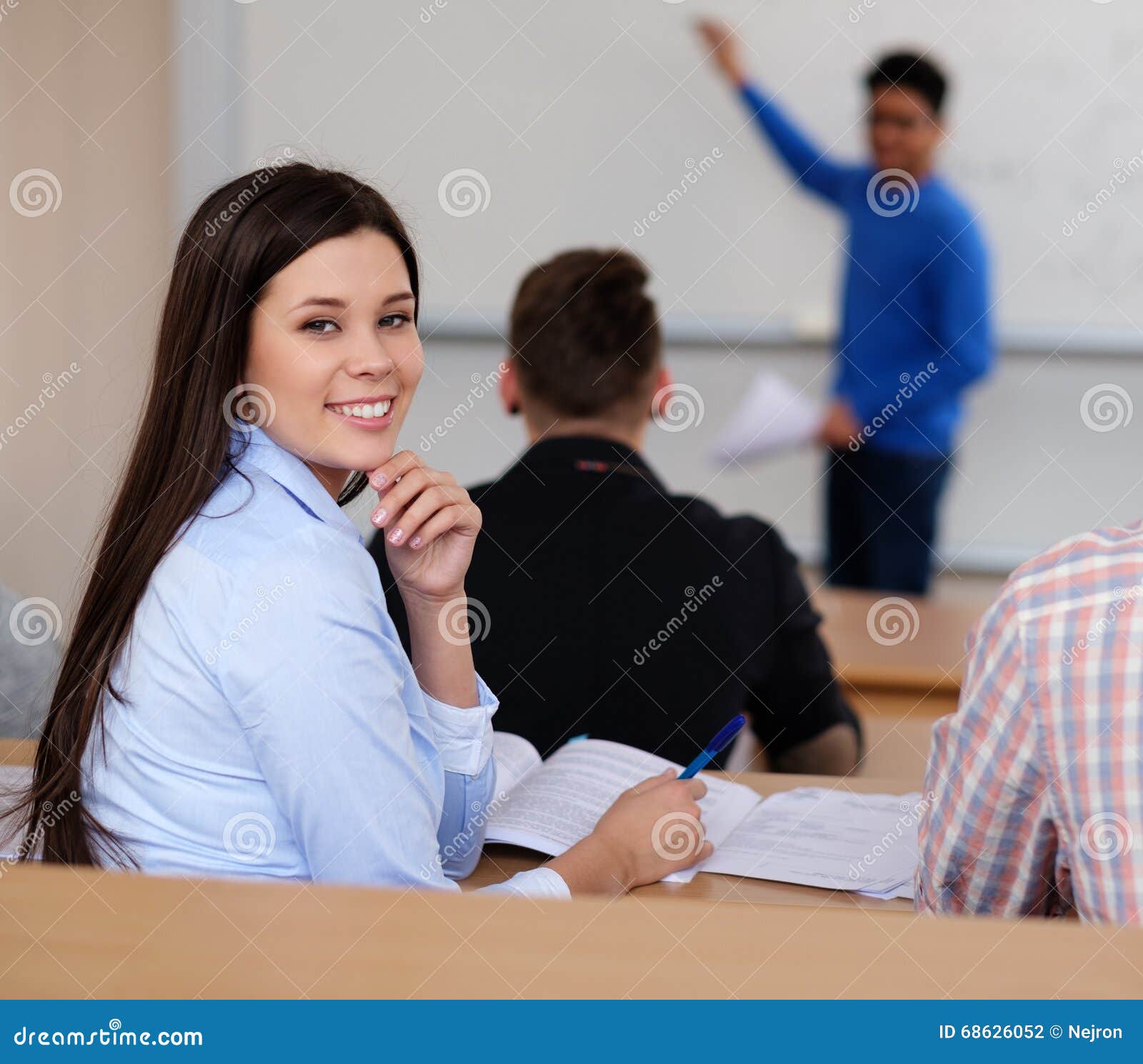 Multinational Group of Cheerful Students Taking an Active Part in a ...