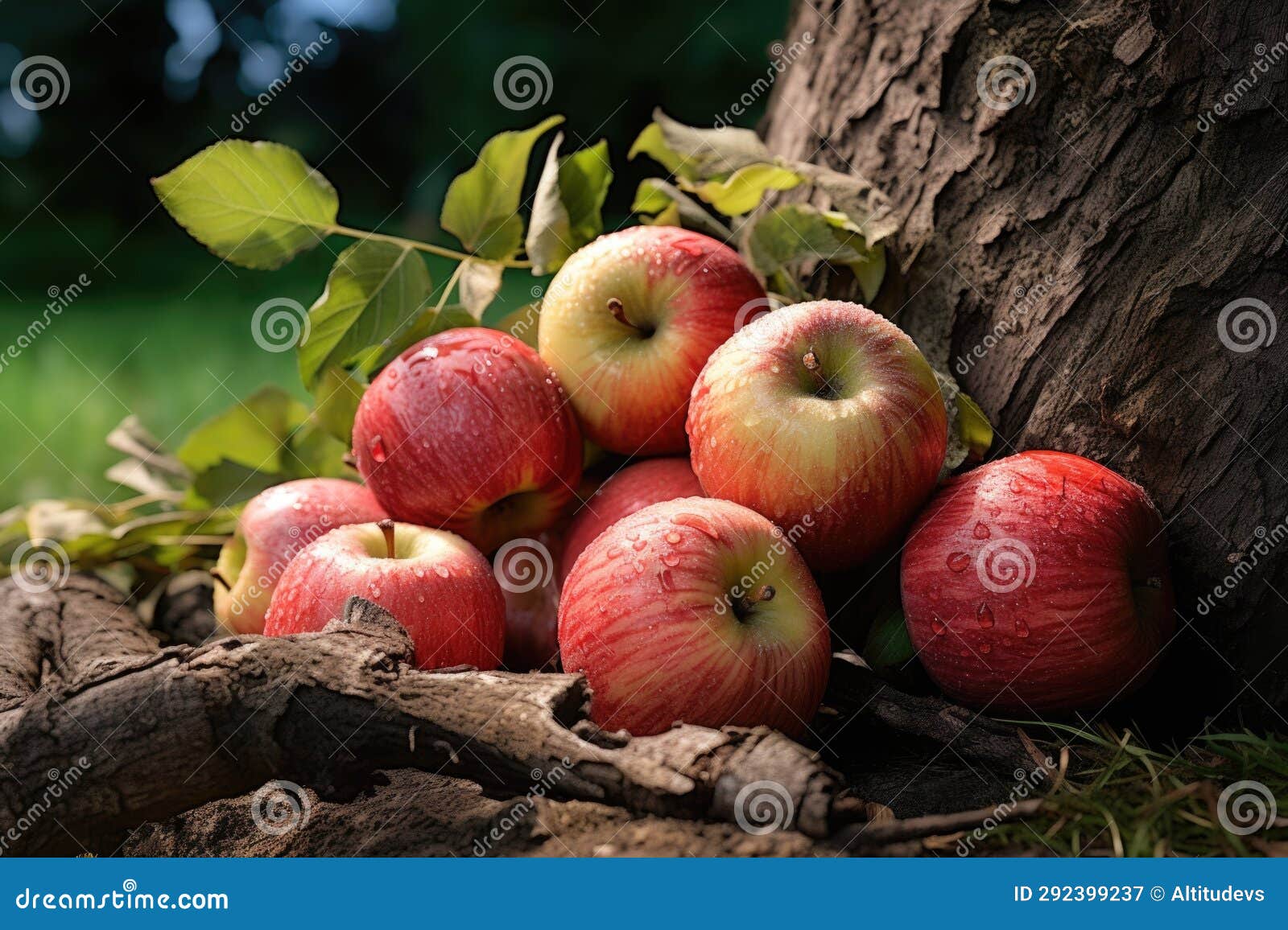 Apple Cores On White Background, Collage. Composting Of Organic Waste ...