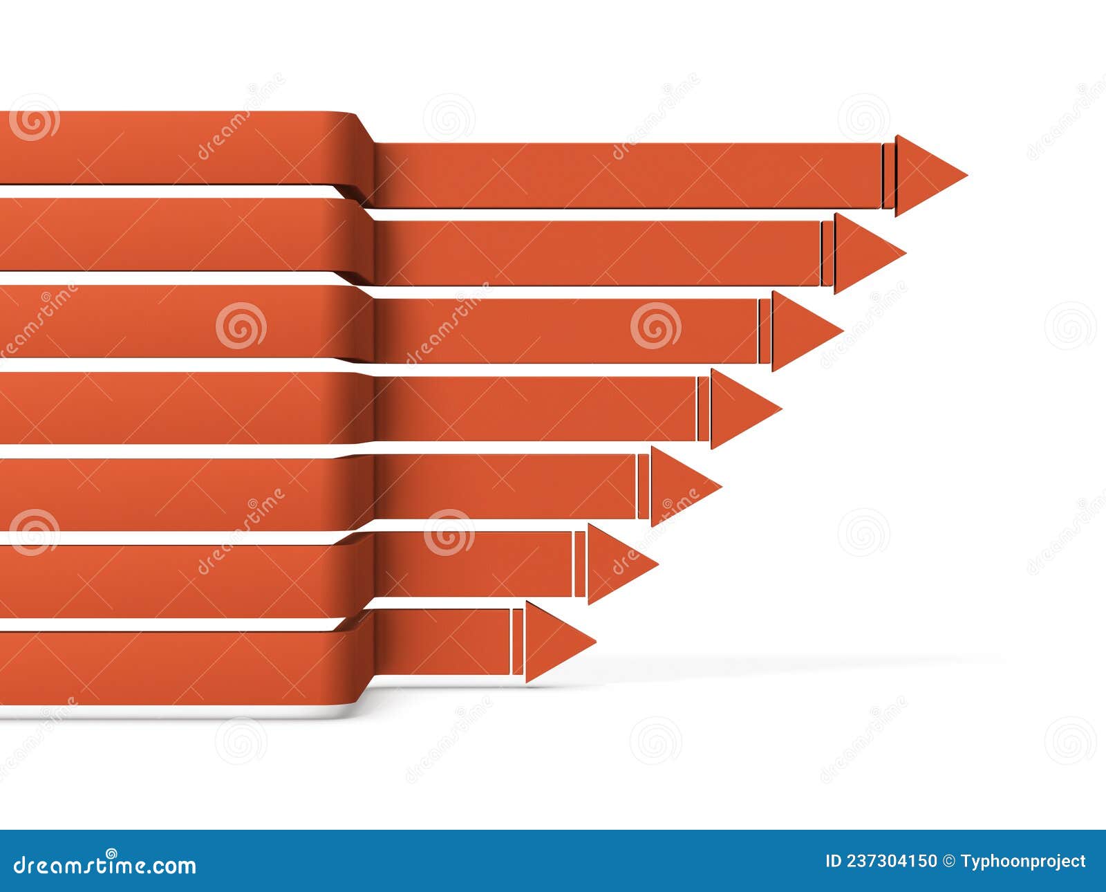 Multiple Arrows That Continue To Move Forward To The Right After Twists ...
