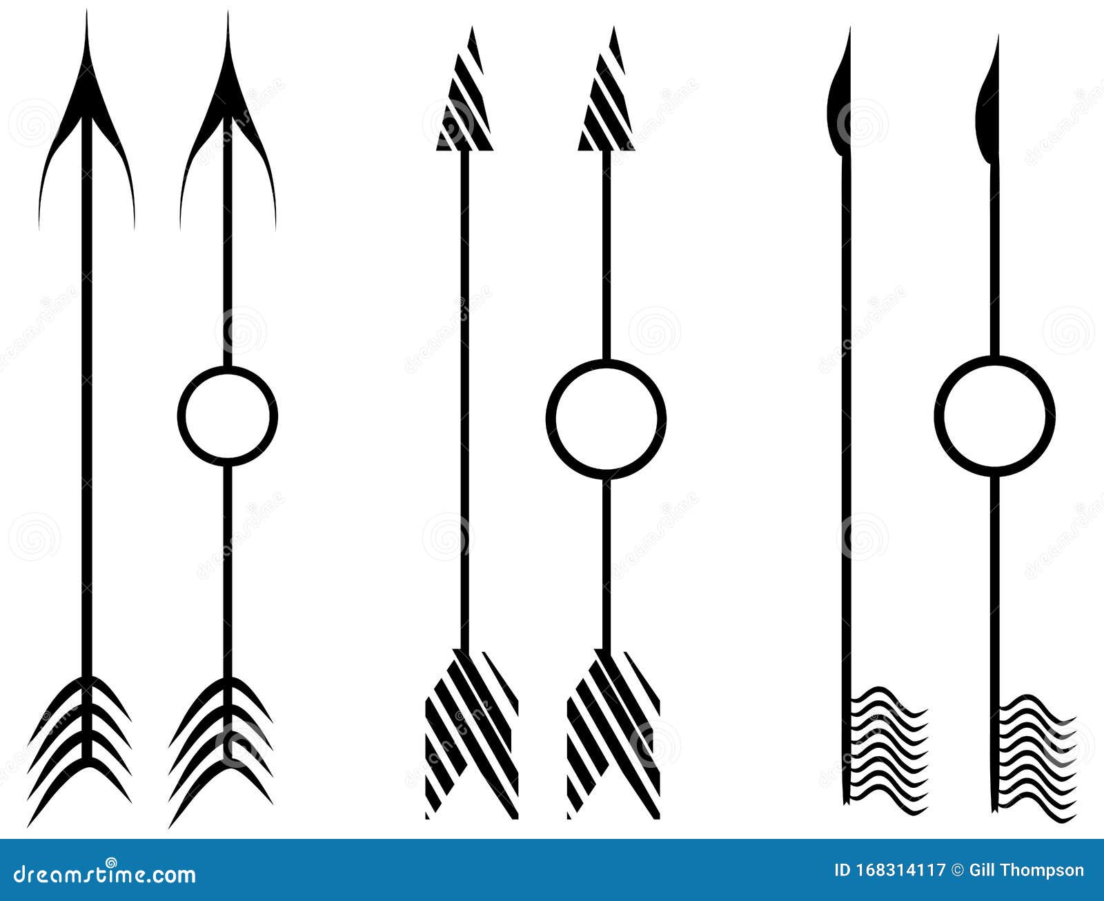 Arrows And Clock Hands 2 Stock Vector Illustration Of Isolated 168314117