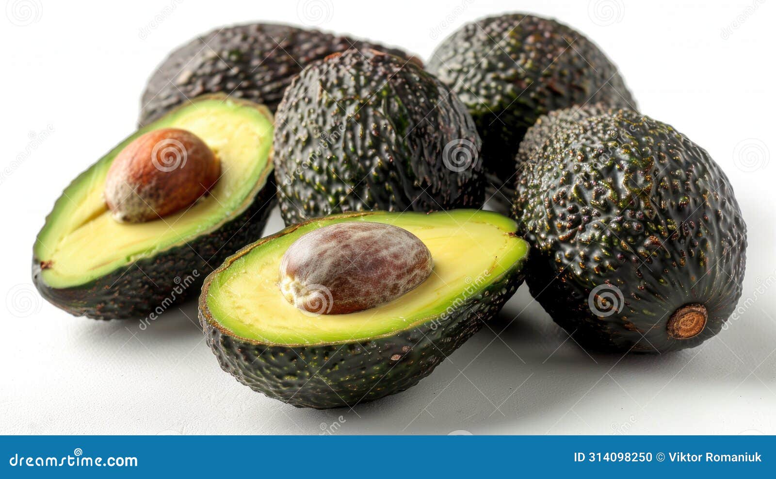 Multiple Avocados are Stacked on Top of Each Other Stock Photo - Image ...