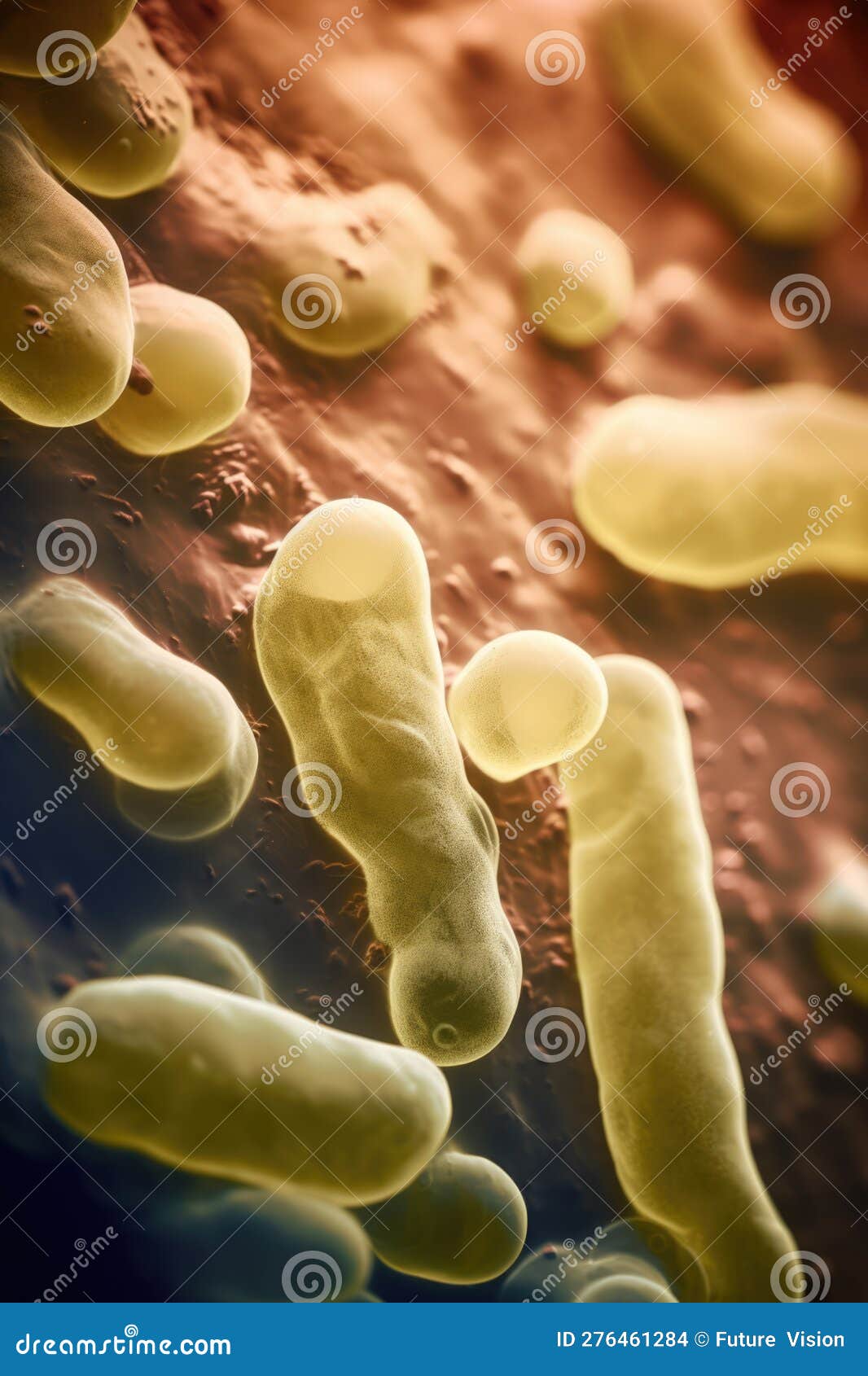 Multiple Bacteria Cells Over Shapes, Created Using Generative Ai ...