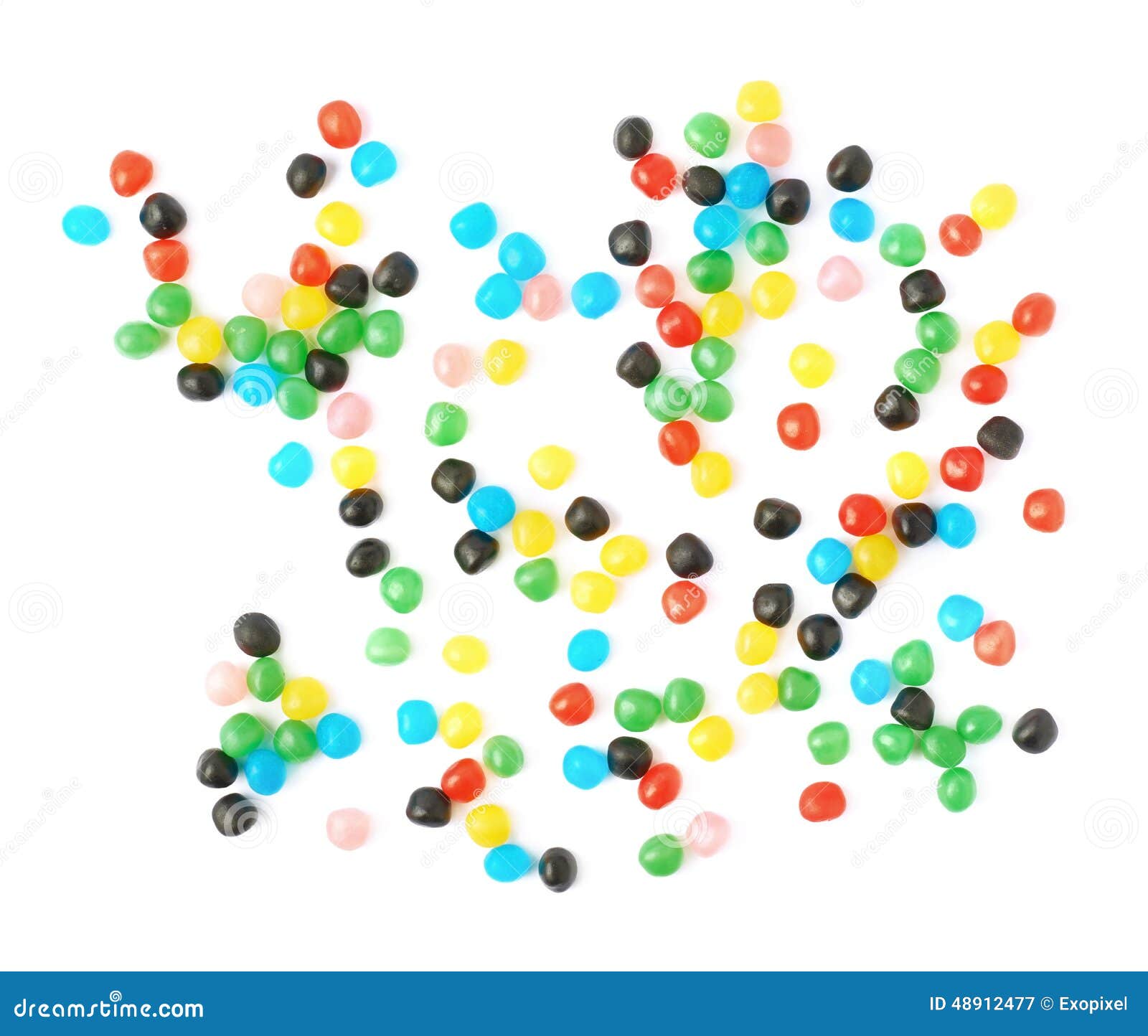 Multiple Ball Candies Spilled Over the Surface Stock Image - Image of ...