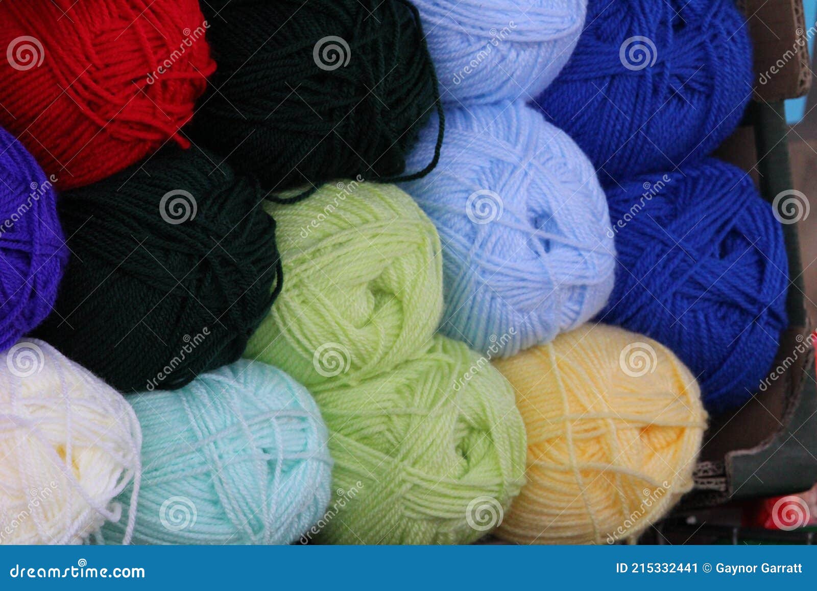 Multiple balls of wool stock image. Image of knitting - 215332441