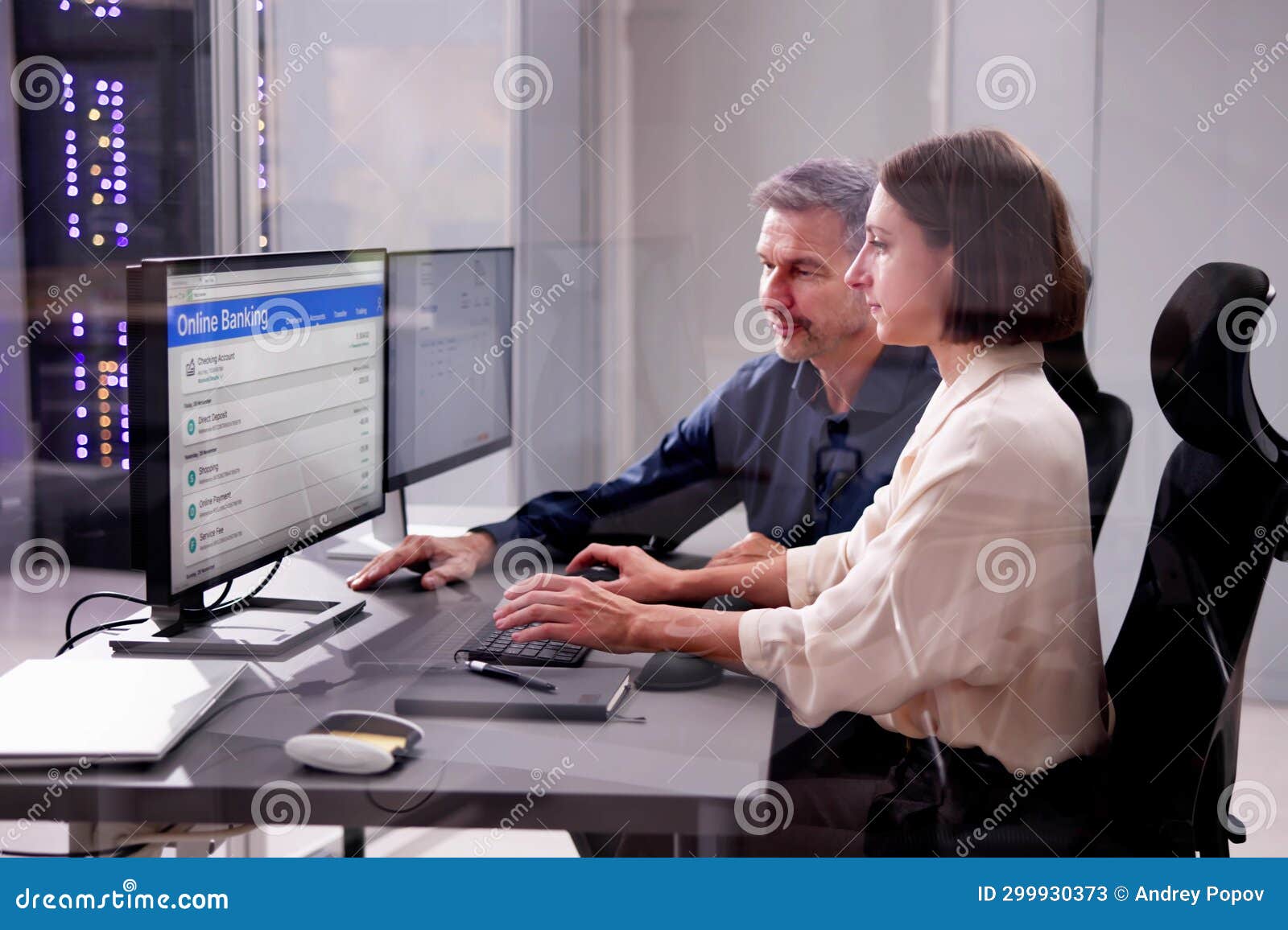Multiple Banking Details on Desktop: Factoring Invoice Stock Image ...