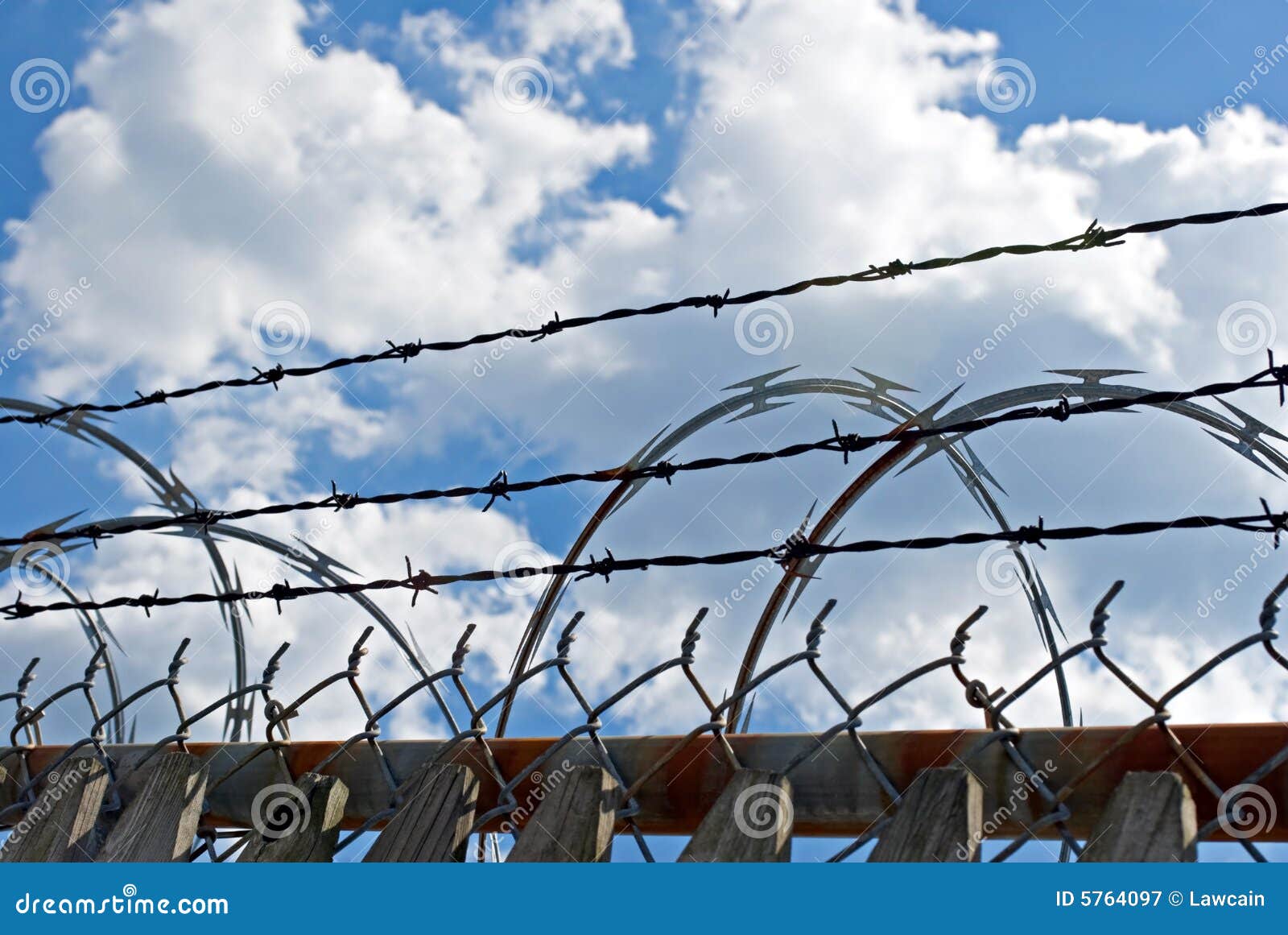 Multiple Barriers stock image. Image of cloud, danger - 5764097