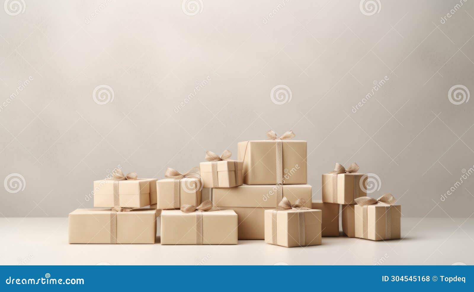 Multiple Beige Presents in Japandi, Wabi Sabi Style Minimalist ...