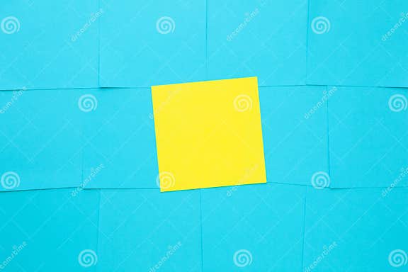 Multiple Blank Sticky Notes on Bulletin Board Stock Photo - Image of ...