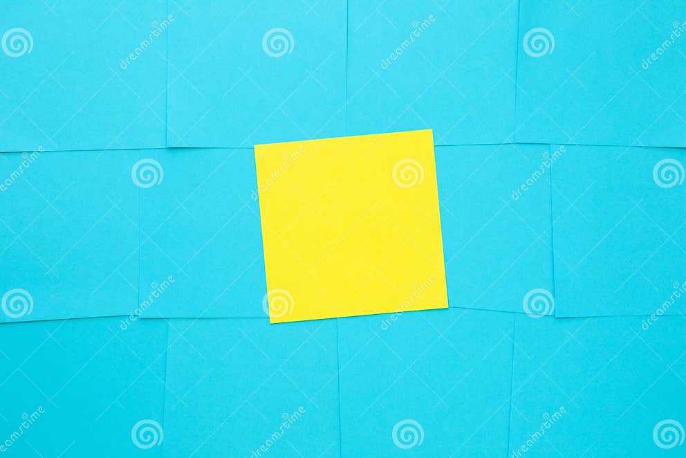 Multiple Blank Sticky Notes on Bulletin Board Stock Photo - Image of ...